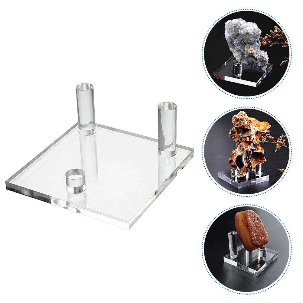 Worgeous Clear Display Stand Minerals Gemstones Display Holder ...