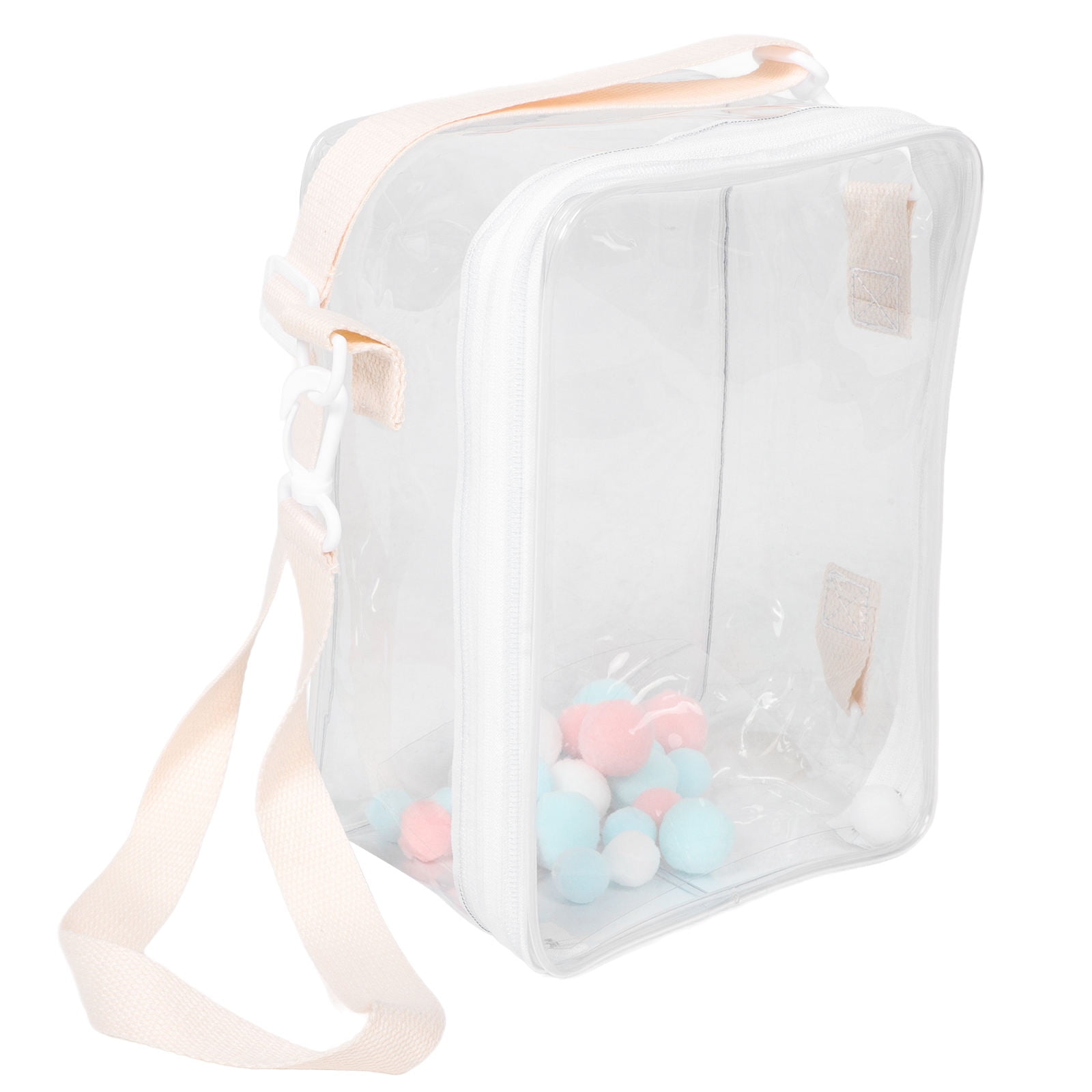 Worgeous Clear Figures Display Bag Pom Holder for Backpack Transparent ...