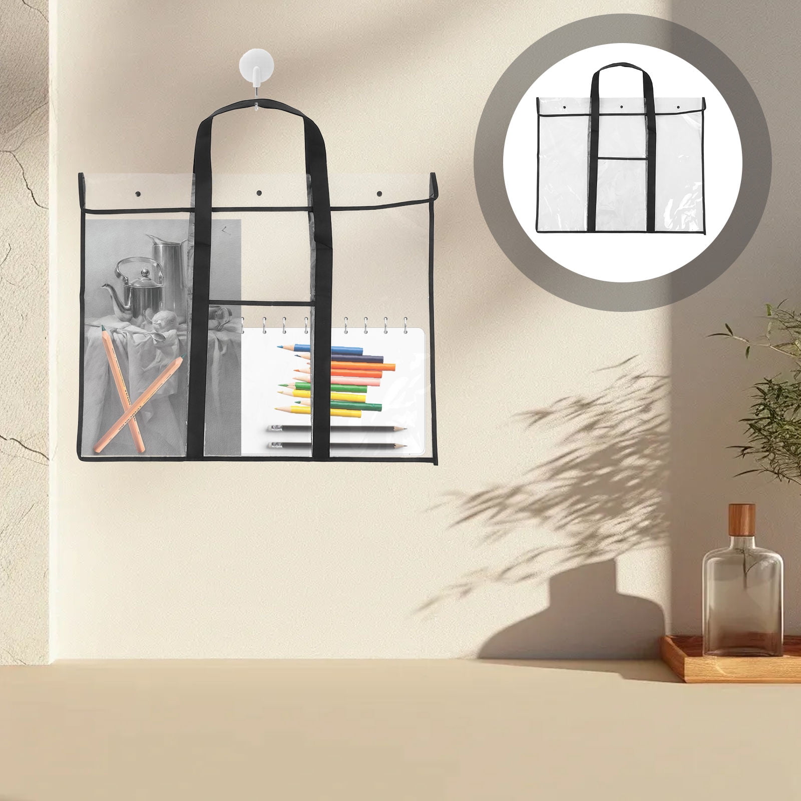 Worgeous Clear Large Poster Storage Bag Poster Storage Container ...