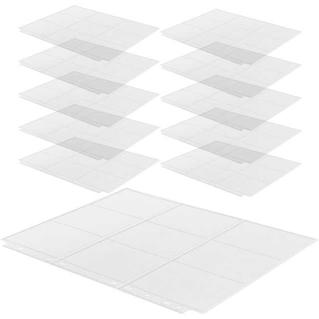 CIMAXIC Card Holder Sheets White 10 Sheets 11.4X8.8In - Walmart ...