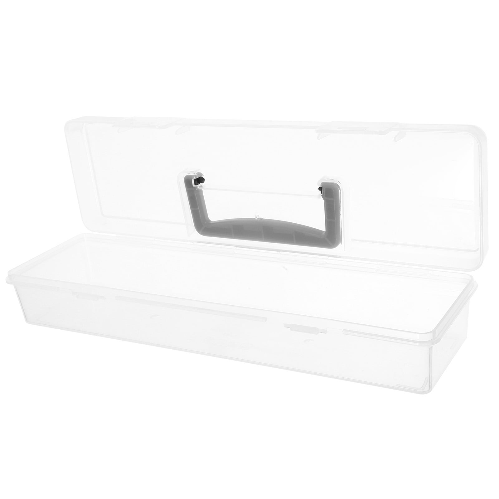 Worgeous Clear Plastic Tool Box with Handle Small Parts Organizer for ...