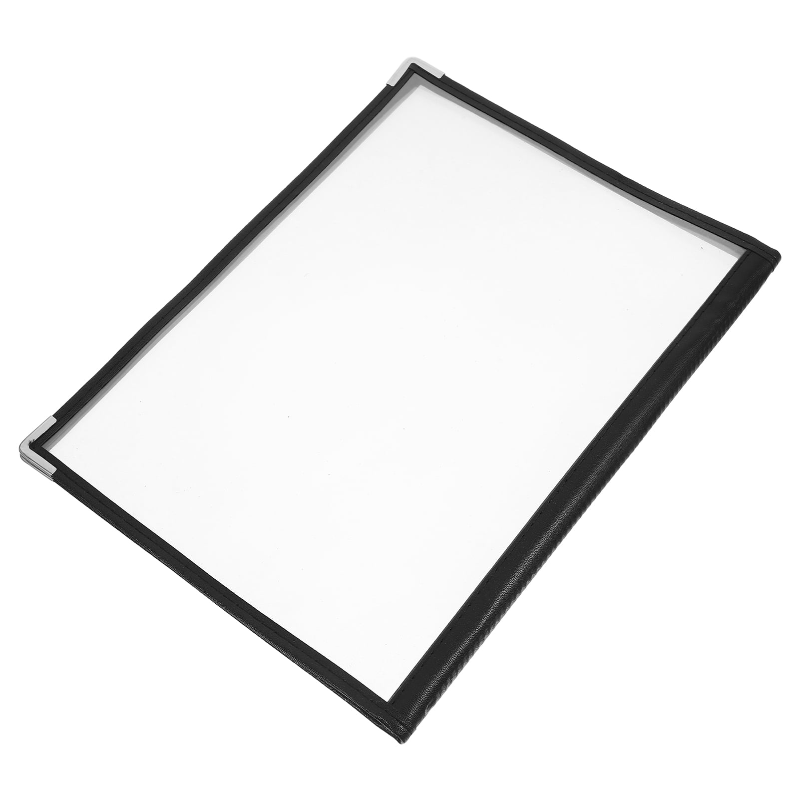 Worgeous Clear Pvc Menu Holder Reusable Menu Cover 3 Pages 6 Sides ...