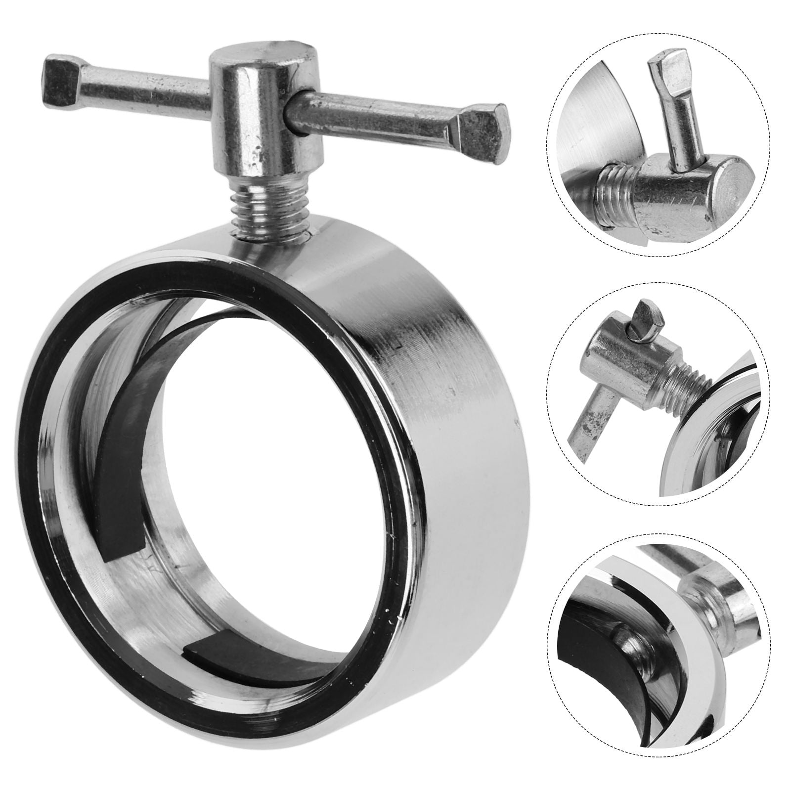 Worgeous Clips Barbell Locks Collar for Weightlifting Fitness Silver ...