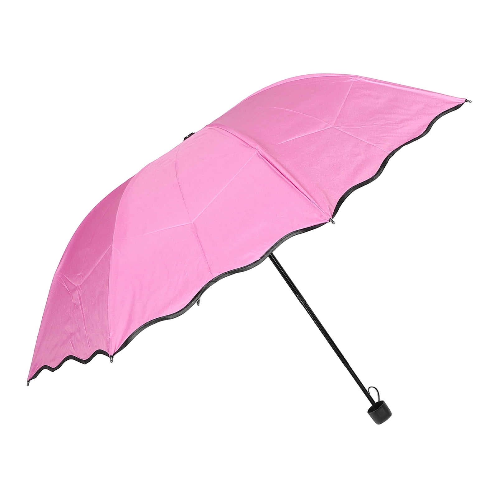 Worgeous Compact Travel Umbrella Collapsible Umbrellas for Rain Pink ...