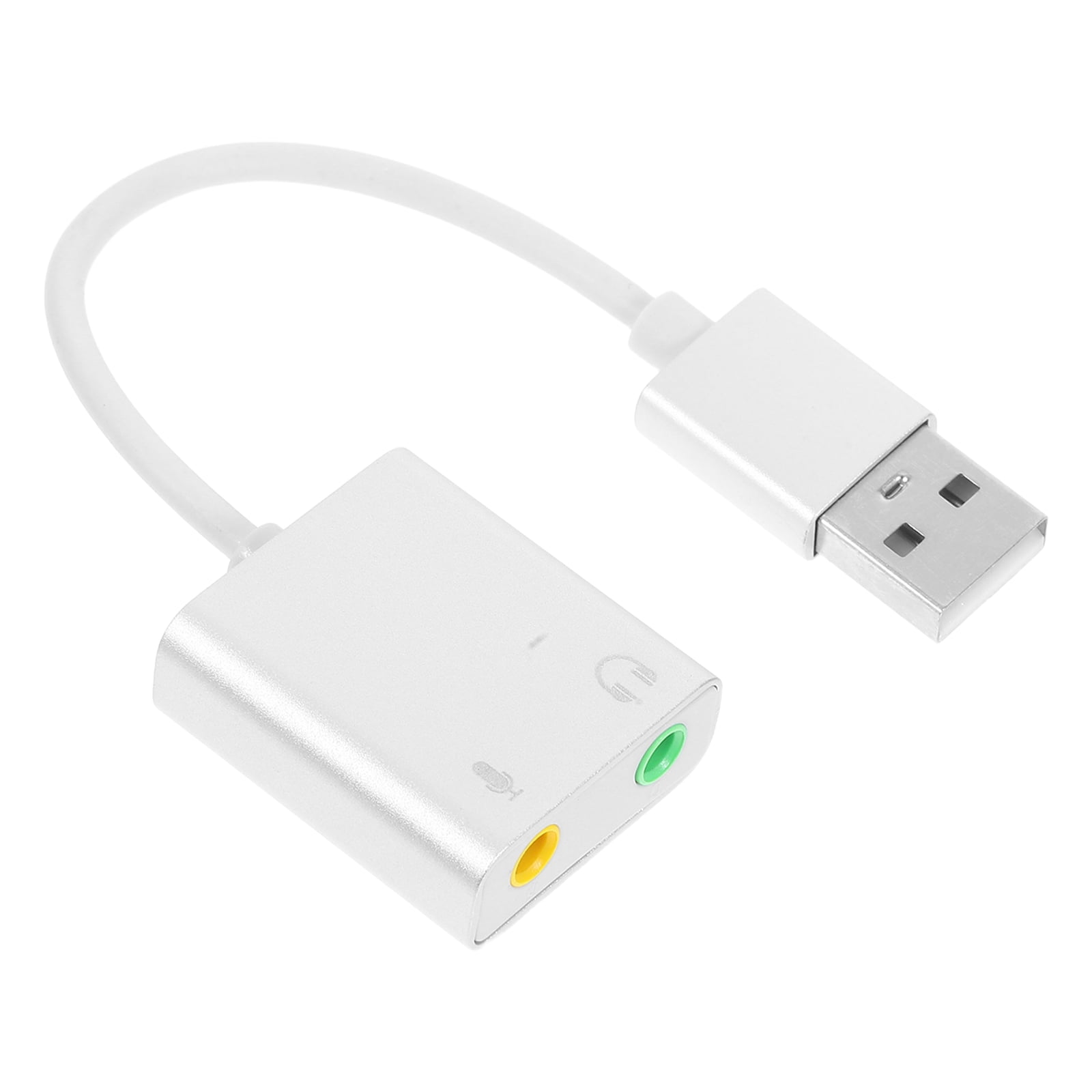 Worgeous Convenient External Sound Card Converter Headphone Splitter ...