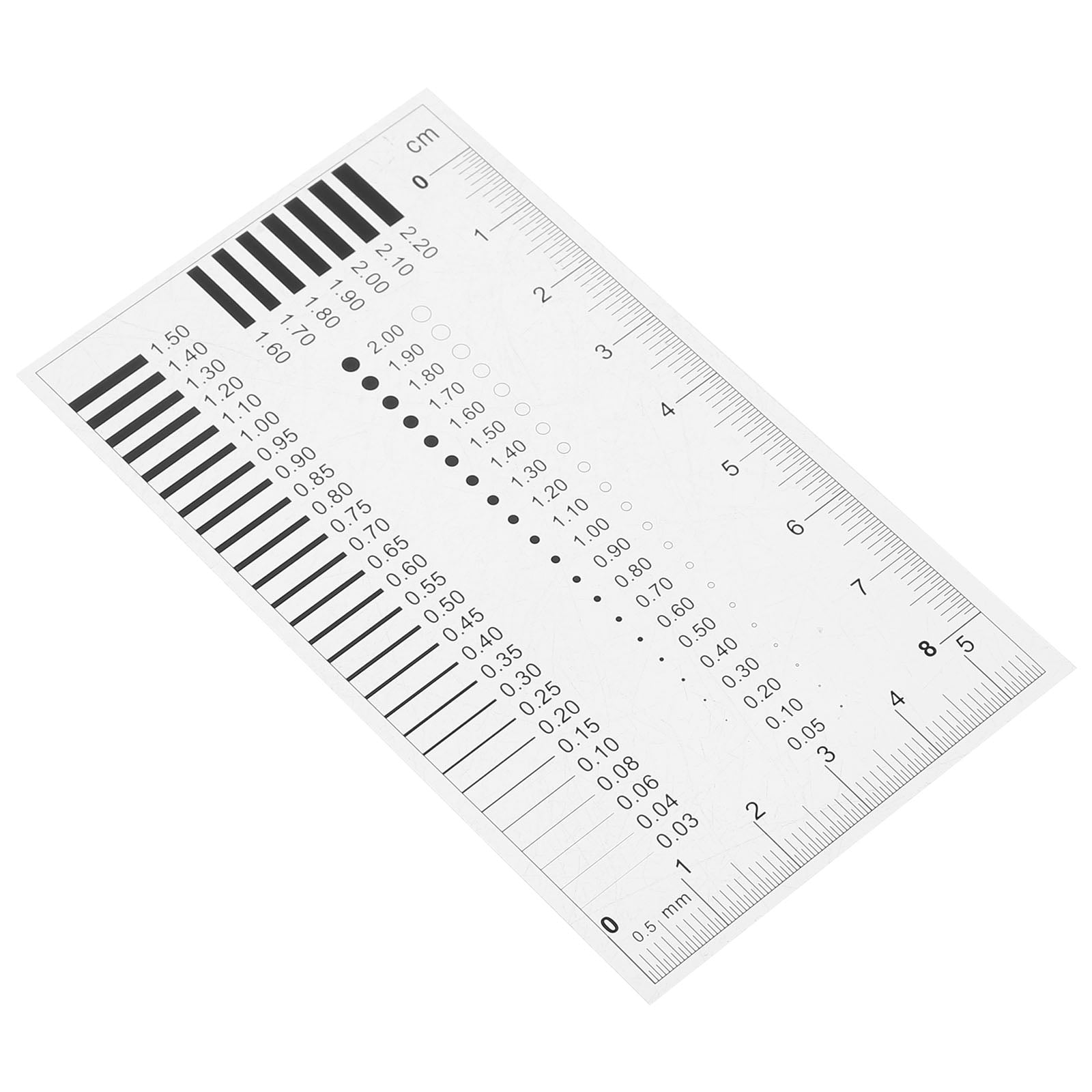 Worgeous Flaw Detection Film Rulers Line Width Defects Measuring Ruler ...