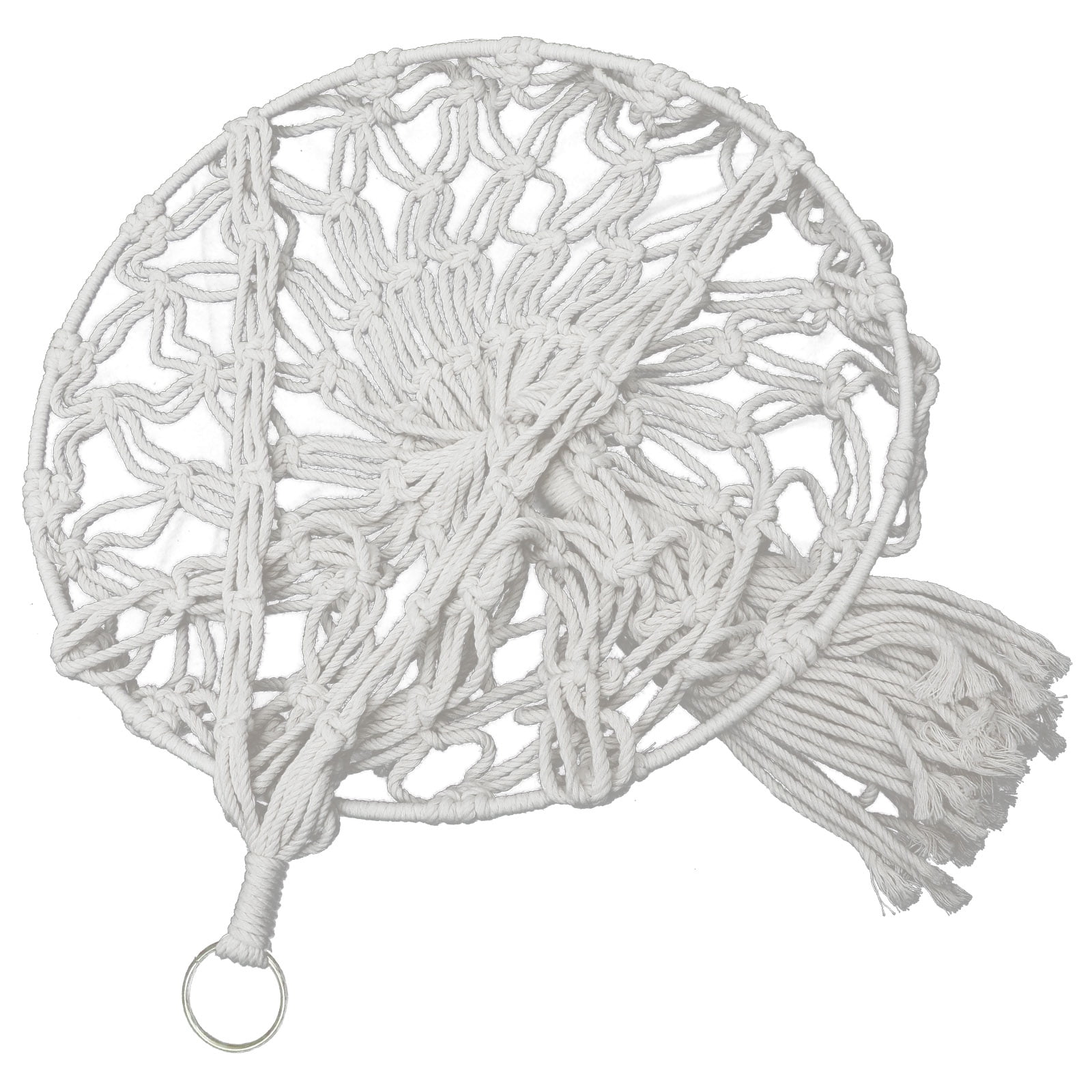 Worgeous Cotton Rope Hanging Basket Indoor Plant Flower Pot Ceiling ...