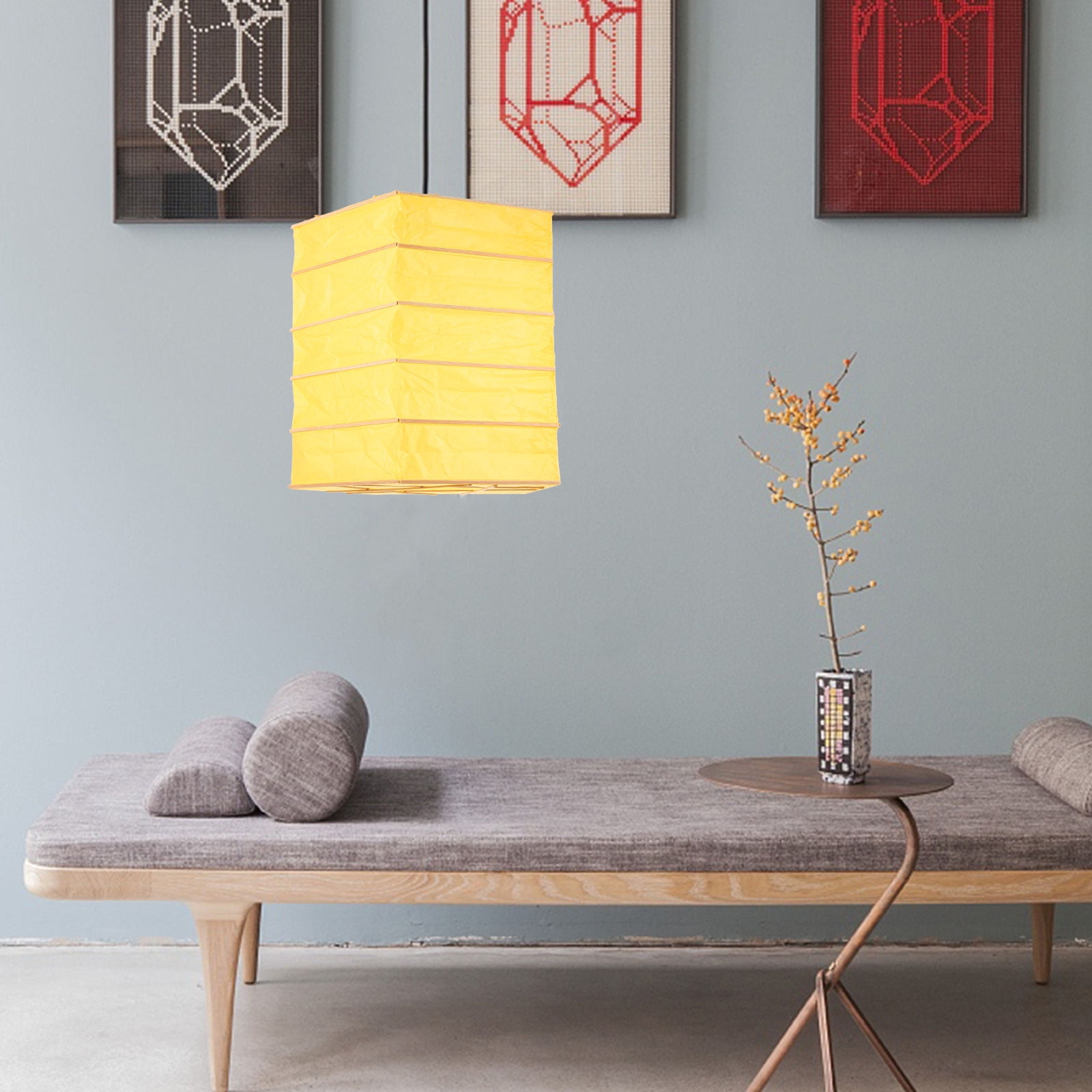 Worgeous Covers Paper Ceiling Light Shade Square Lantern Decorative ...