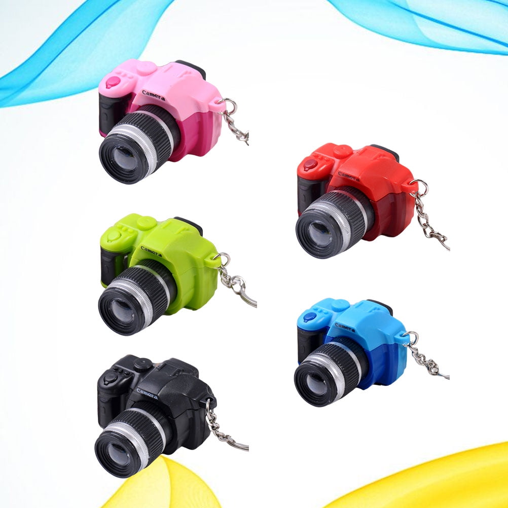 Worgeous Creative Camera Shape keychain with LED Light for Hanging Keys ...