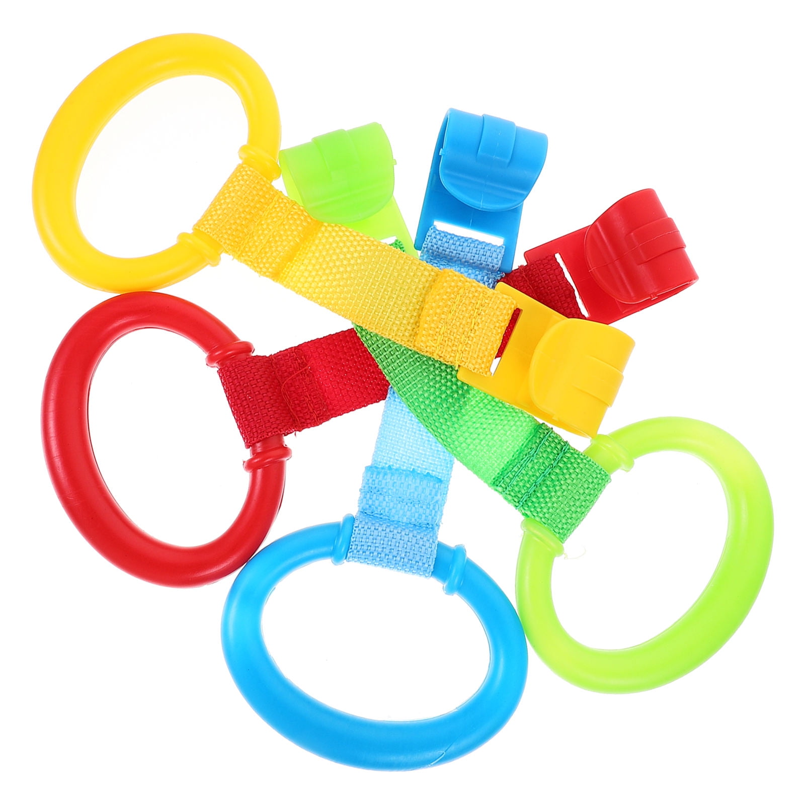 Worgeous Crib Hanging Ring for Infants 8Pcs Standing Training Toy ...