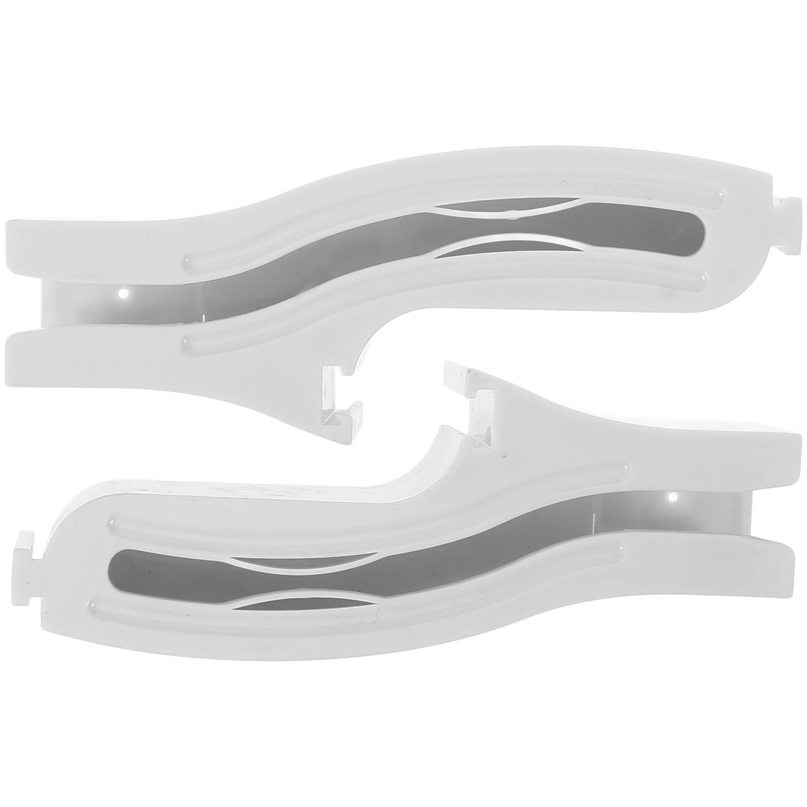 HOOWIFFY Curtain Track Stoppers Hoowiffy White Plastic to Prevent Light ...