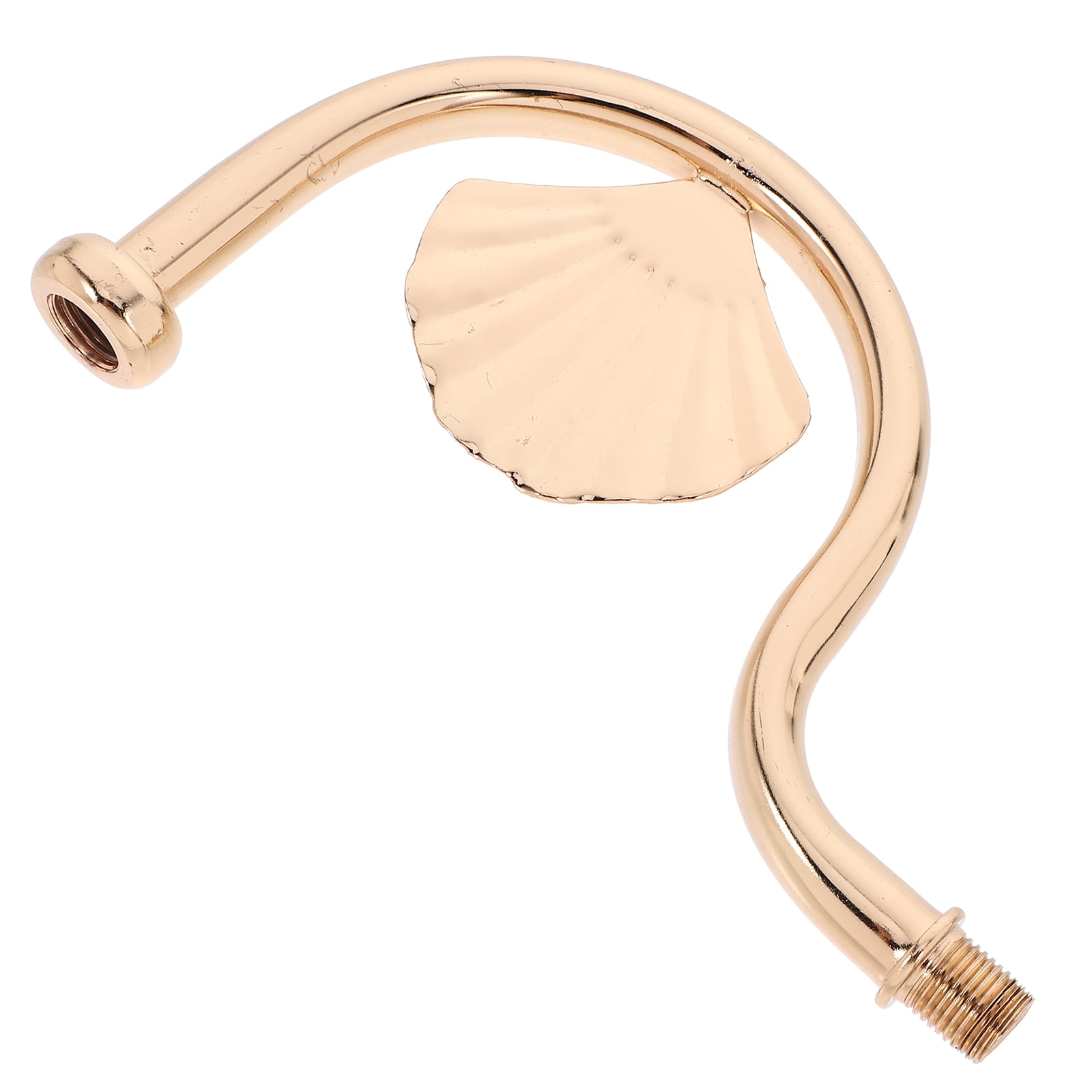 Worgeous Curved Lamp Rod Wall Stem Threaded Bottom Support Table Golden ...