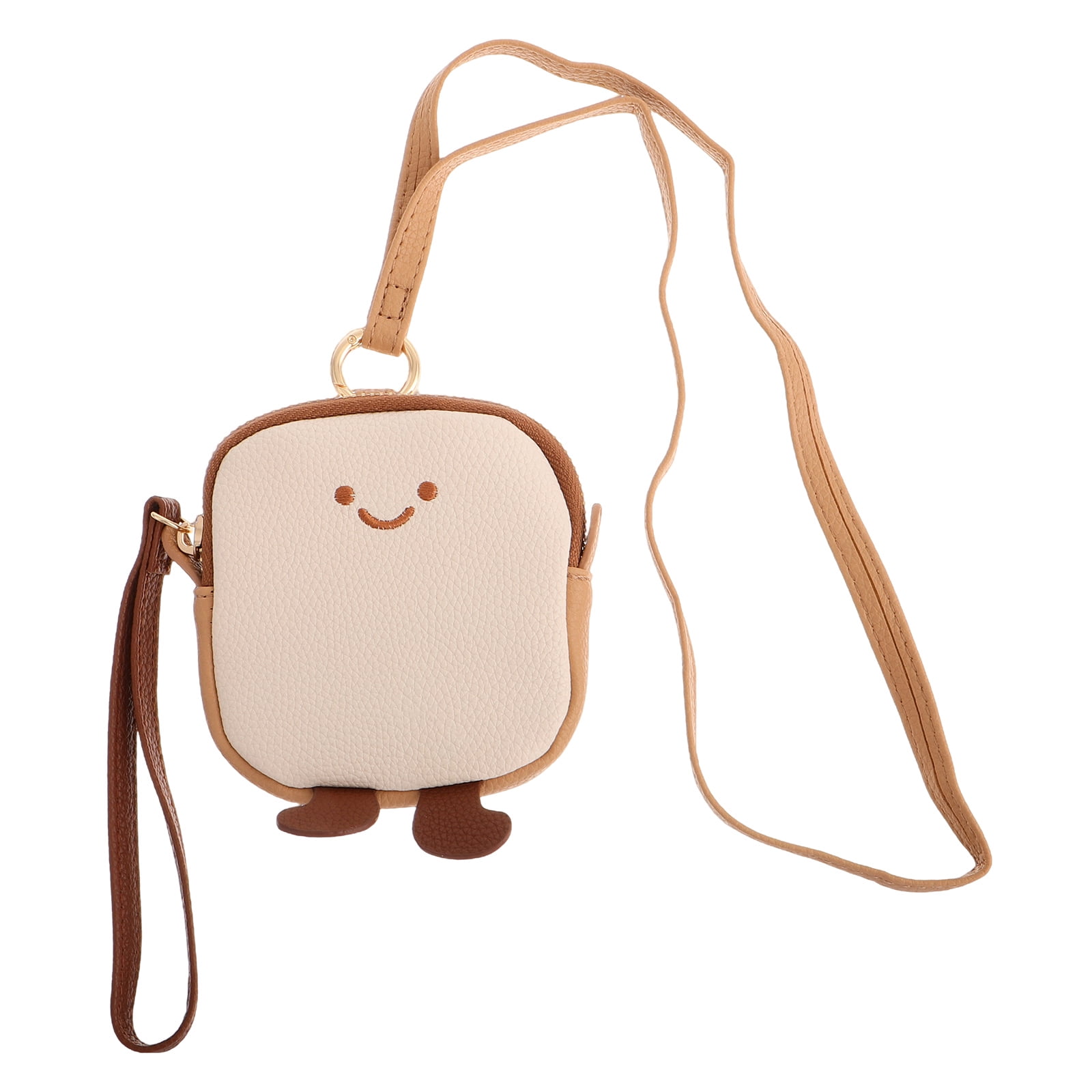 Worgeous Cute Plush Bag Toast Small Bread Wallet Mini Purse Cute ...