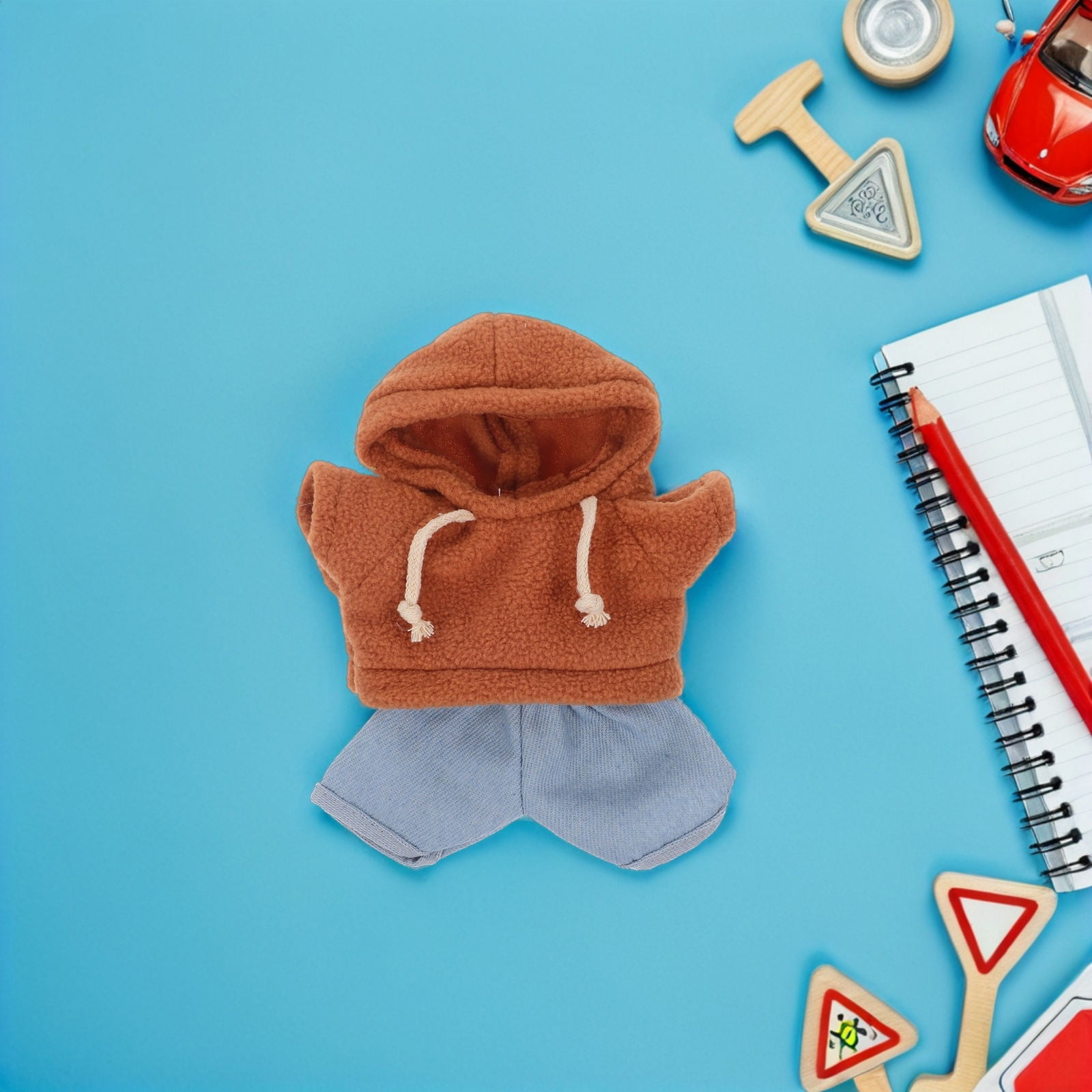 Worgeous Cute Plush Doll Clothes for 20cm Stuffed Animals Small Hoodie ...