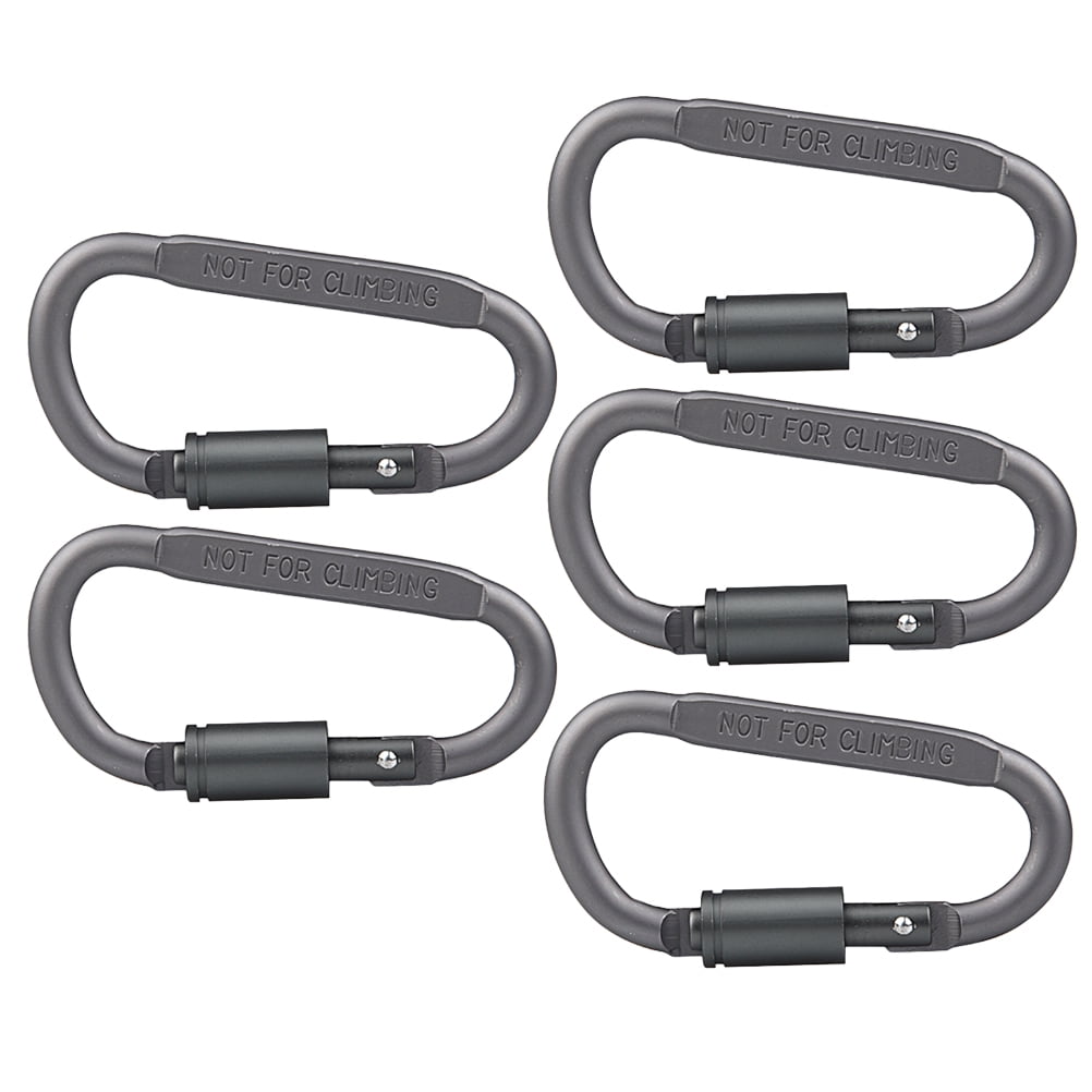 Worgeous D Shaped carabiner for Climbing with Screw Locking Made of ...