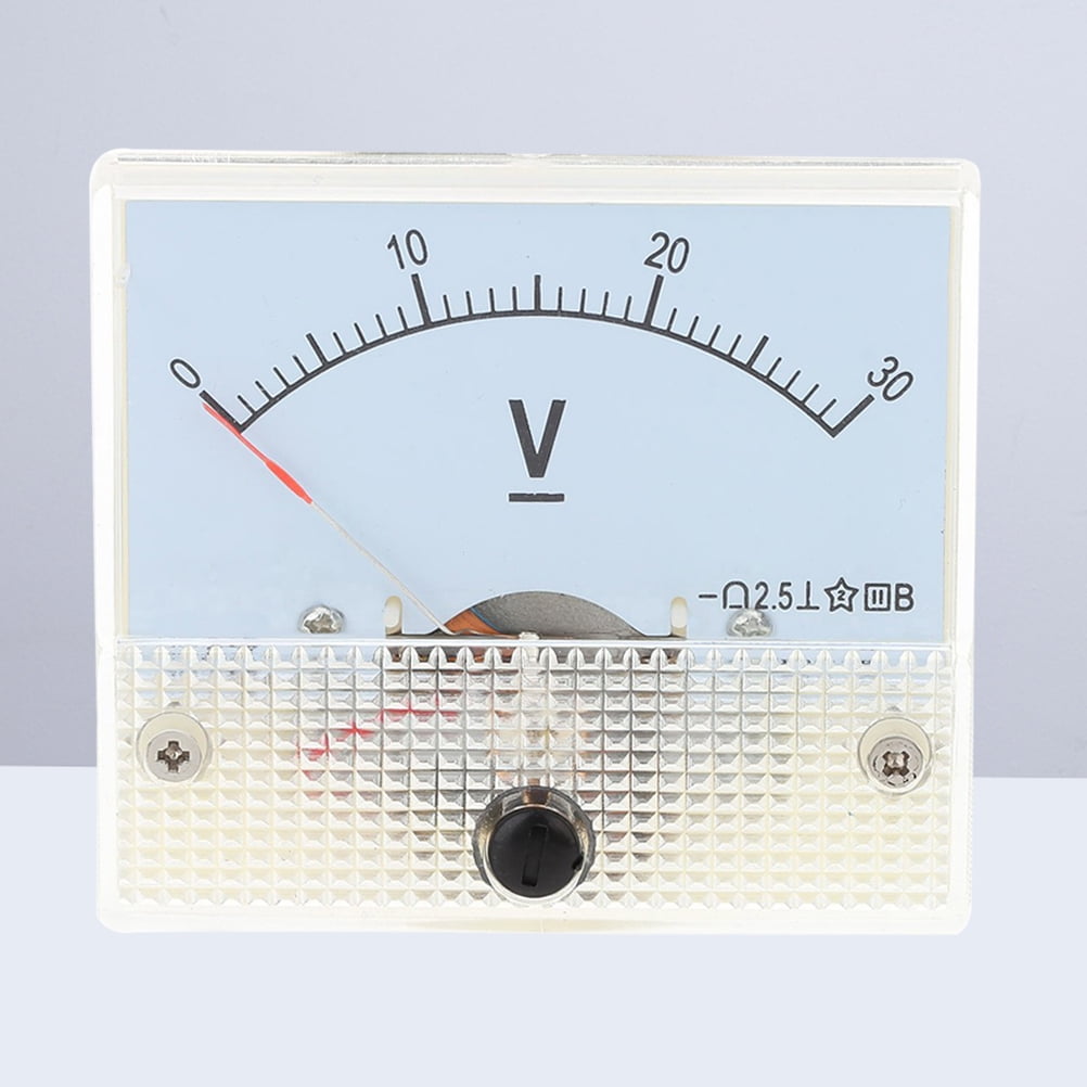Worgeous DC 30V Voltmeter Pointer Head Analog Panel Meter - Walmart.com