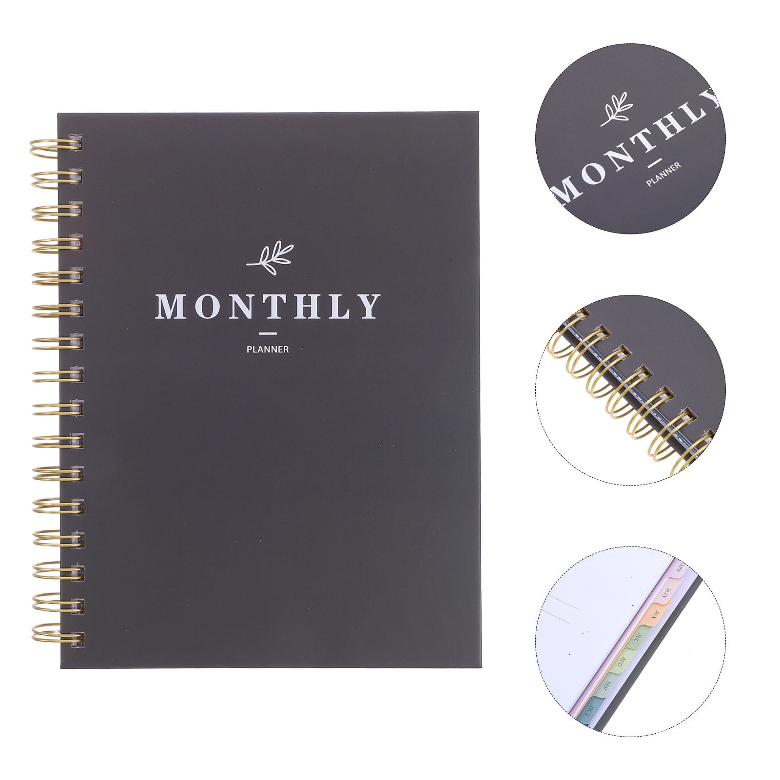 Worgeous Daily Financial Planner Notepad with Black Metal Separators ...