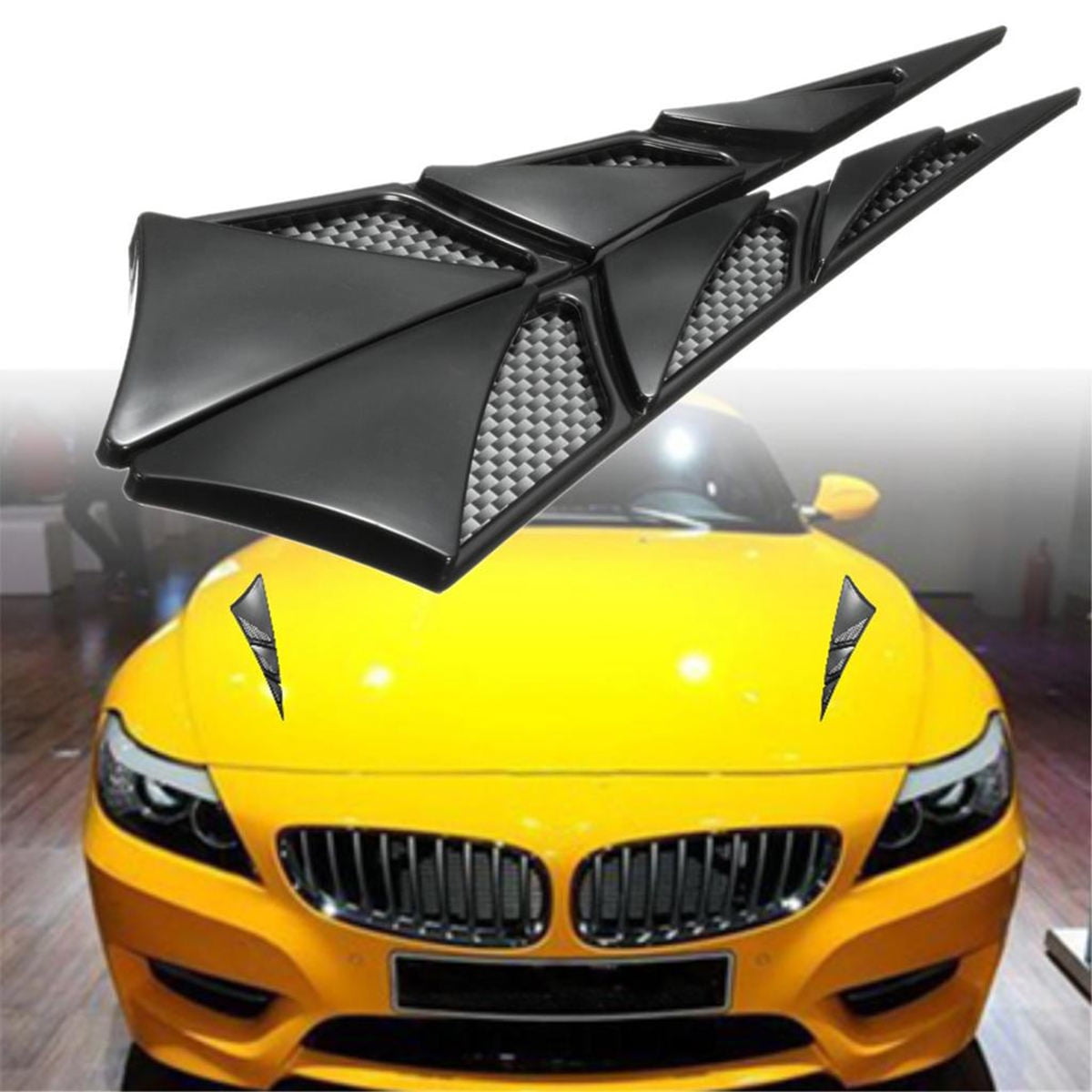 Worgeous Decorative Air Flow Intake Bonnet Hood Side Vent Cover Front ...