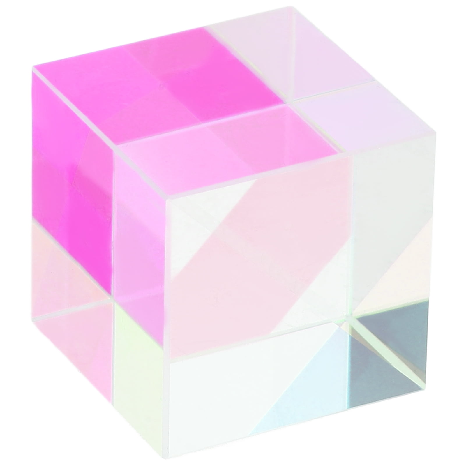 Delicate Glass Prism Cube 6 Sides Bright Optical Cube for Physics ...