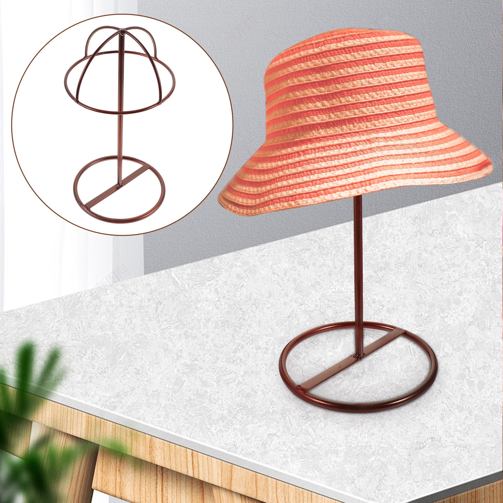 Worgeous Desktop Hat Display Rack Retail Use Cap Showcase Stand Hat ...