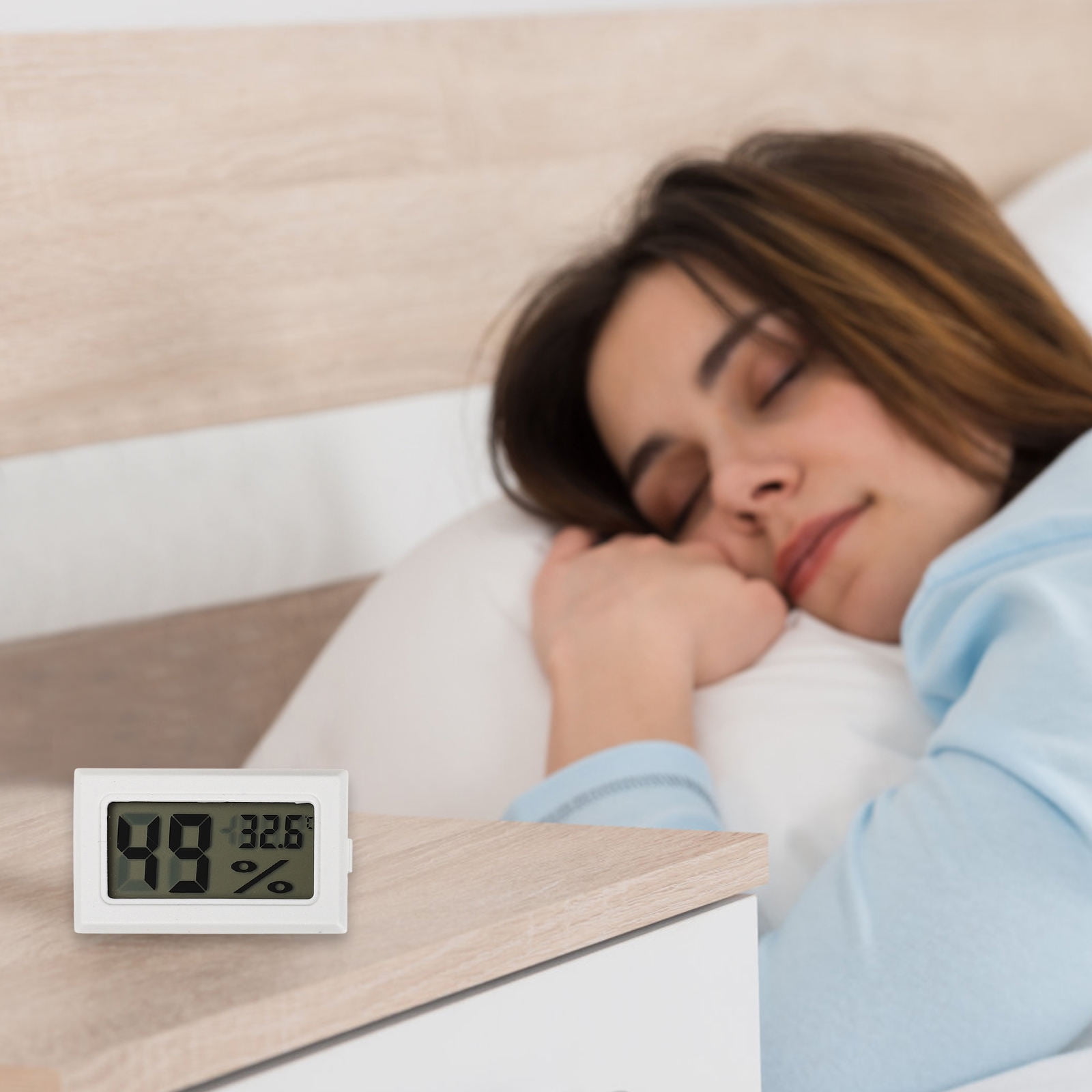 Worgeous Digital Hygrometer for Home with Clear Display and Air Intake ...