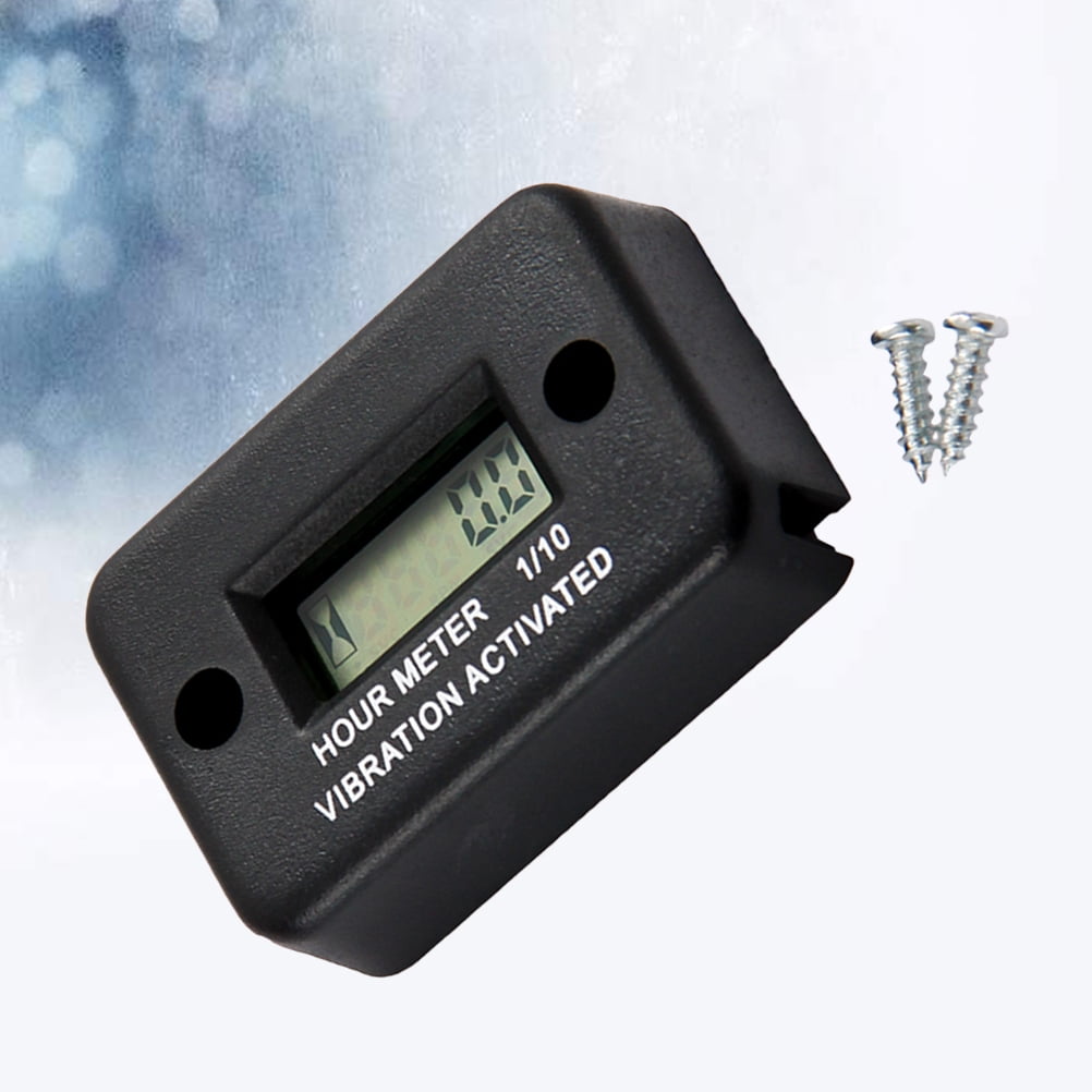 Worgeous Digital Tachometer Hour Meter with Large LCD Display for ...
