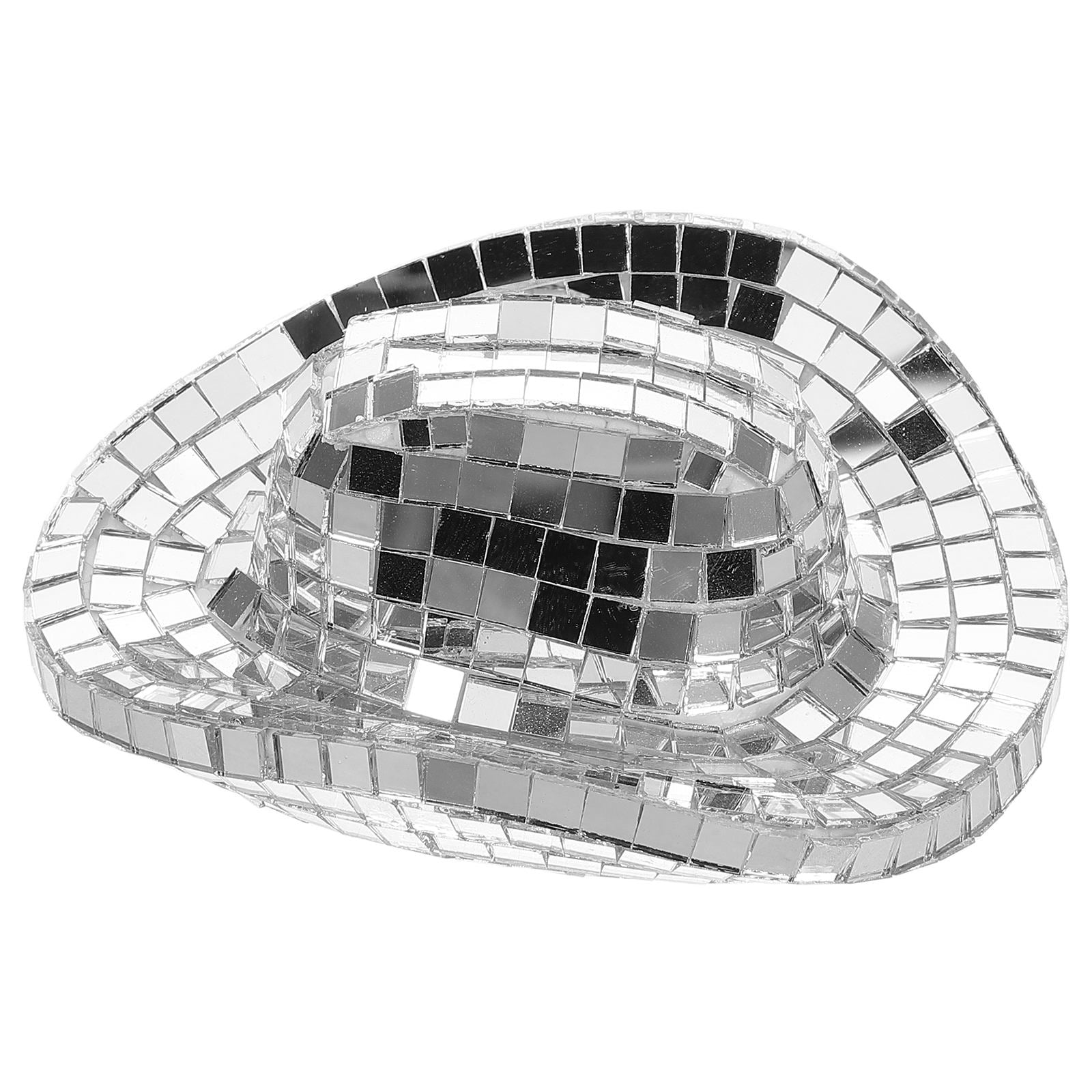 Worgeous Disco Mirror Hat Reflective Hat Disco Decor Party Disco Hat ...
