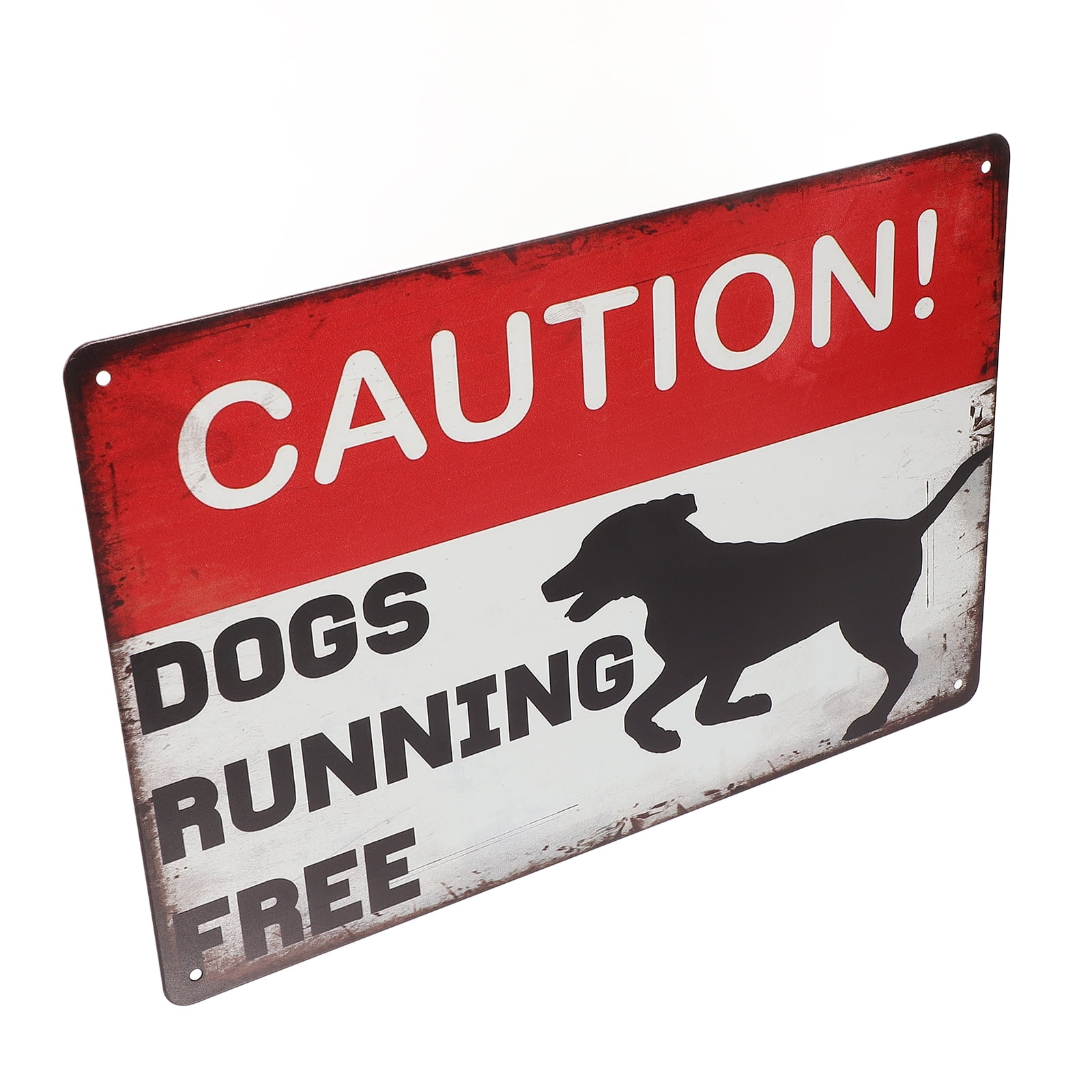 Worgeous Dog Signs for Yard Outdoor Metal Invisible Fence Flags Dogs ...