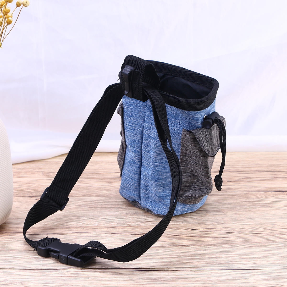 Worgeous Dog Treat Pouch Pet Hands Free Training Waist Bag Drawstring ...