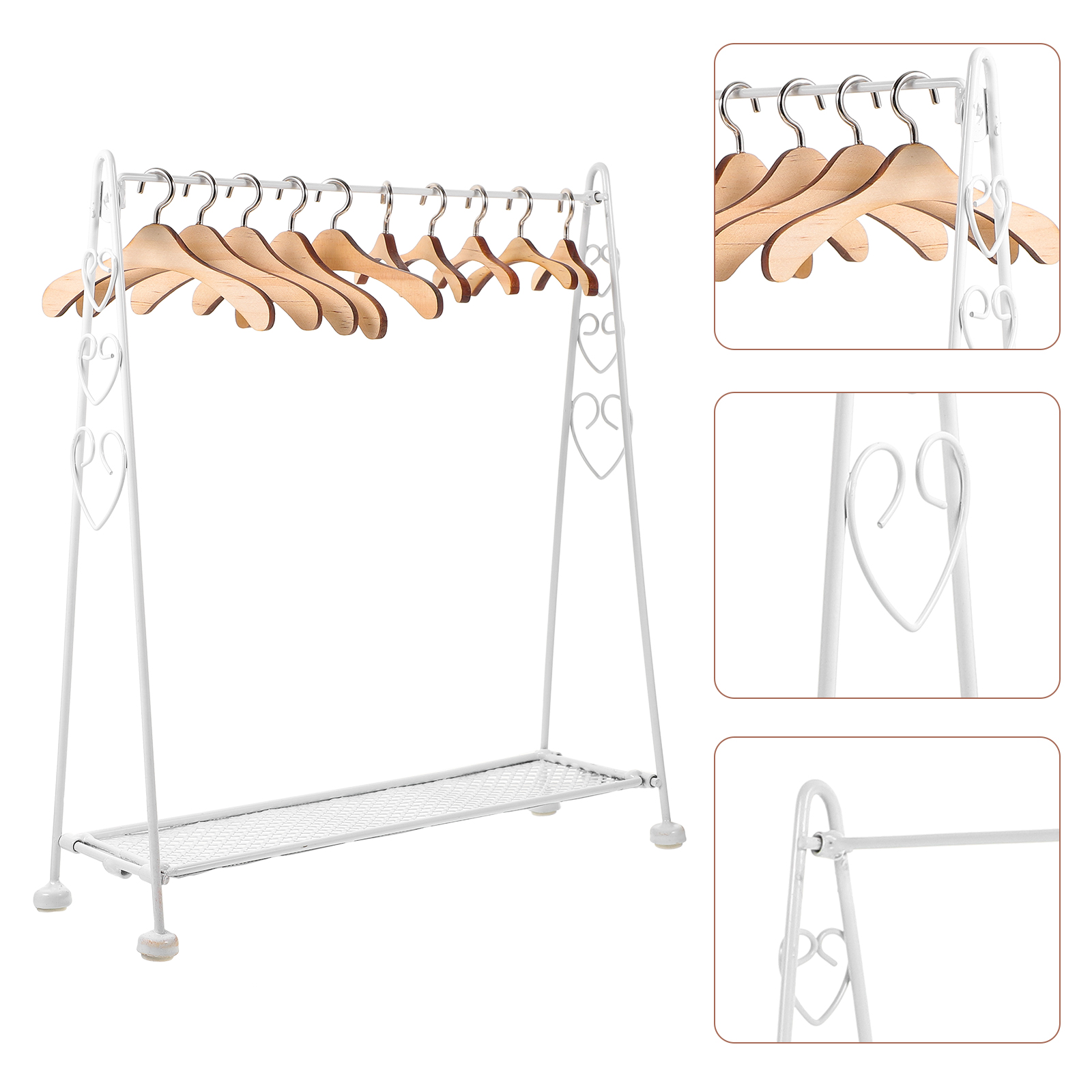 Phenofice Toy Clothing Rack Playtime 11Pcs 11.4X10.4X3.1In - Walmart.com