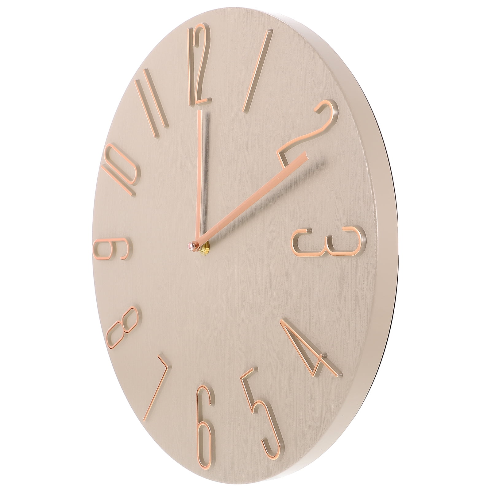 Worgeous Door Knob Plate Clock Wall Noiseless Accurate Time Space-saving - Walmart.com