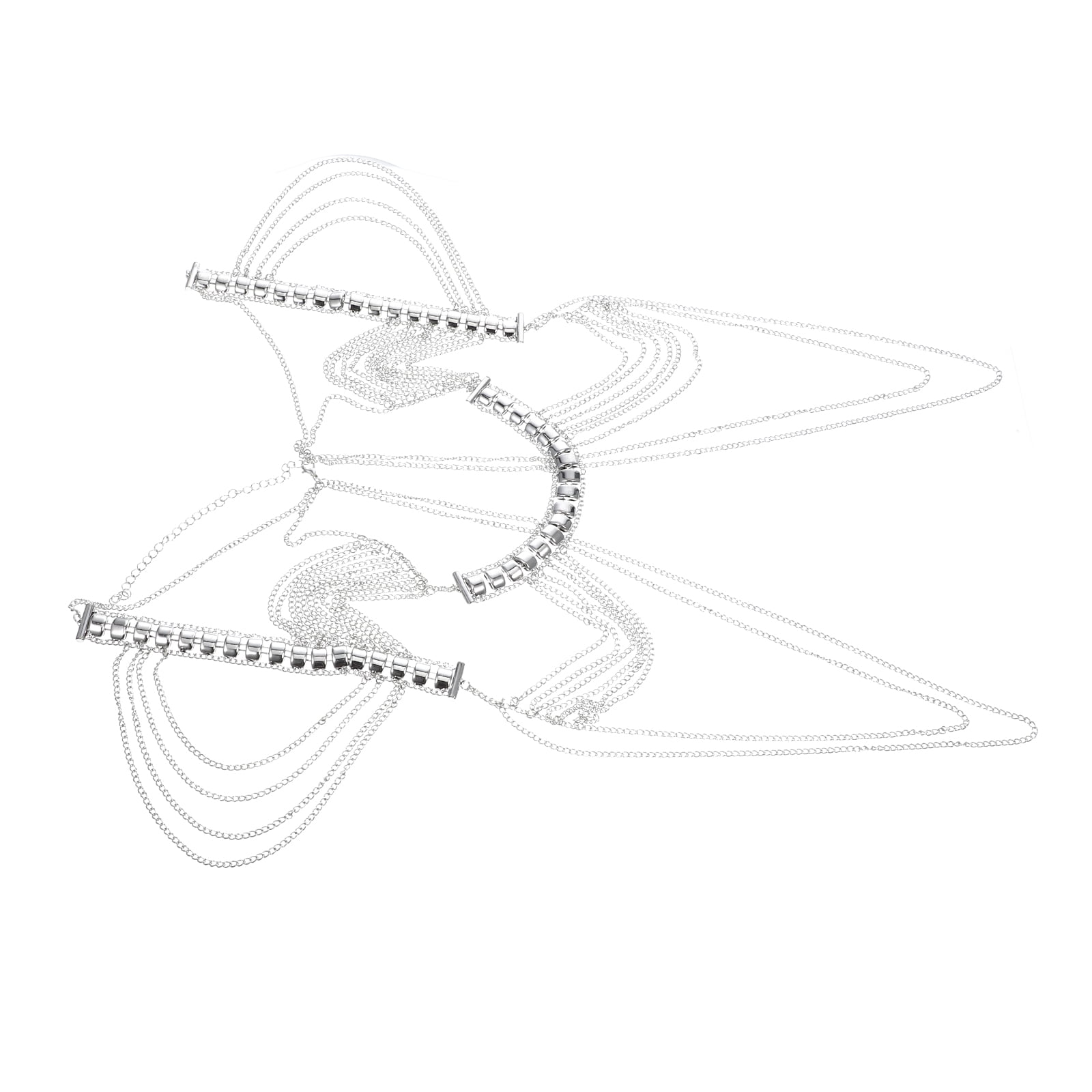 Worgeous Double Shoulder Tassel Chain Layered Bra Costume Jewelry ...