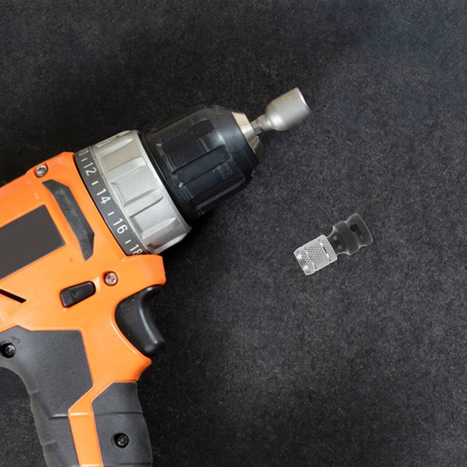 Worgeous Drill Socket Adapter 6.35mm Square Drive To 6.35mm Socket ...