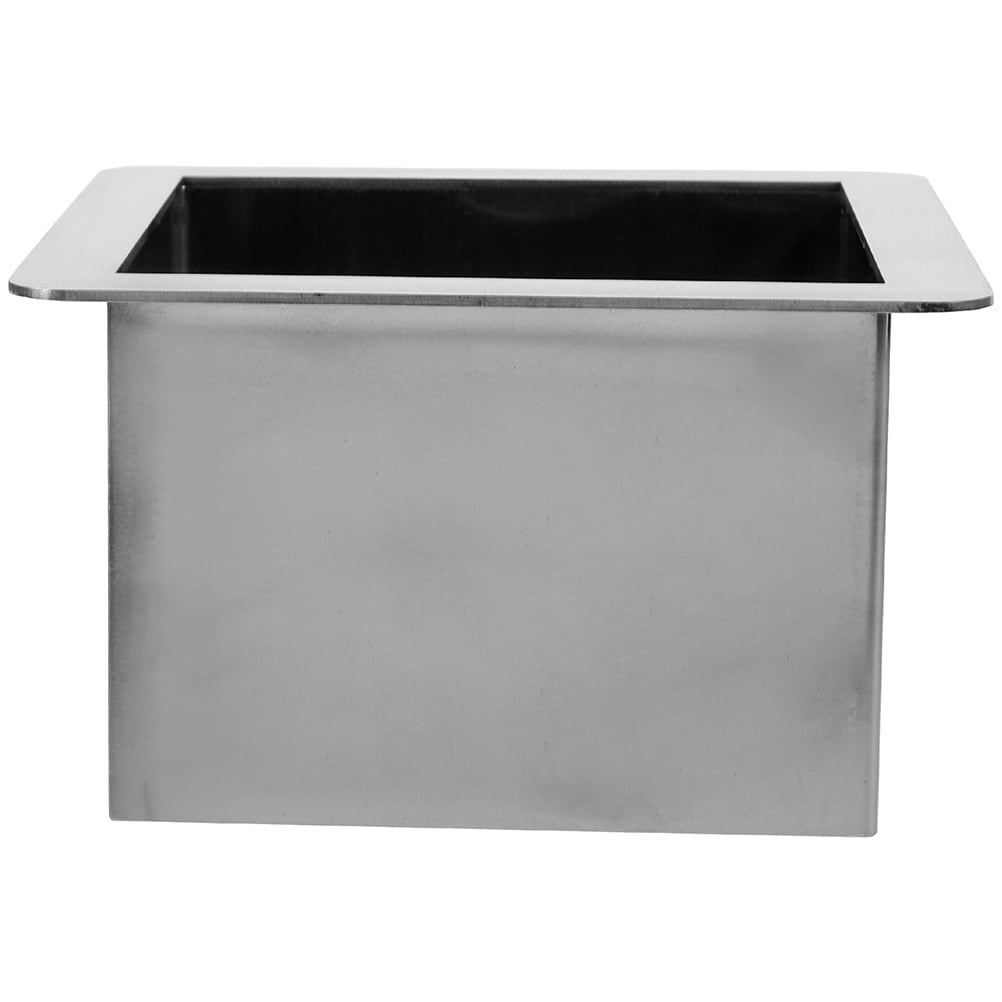 Worgeous Drop-in Trash Chute Stainless Steel Square Countertop Waste ...