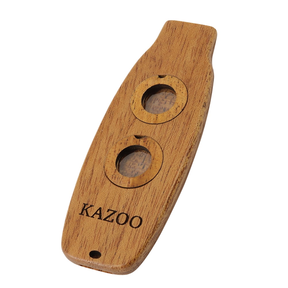 Worgeous Dual Hole Kazoo Wood Kazoo Flute with Diaphragm for ...