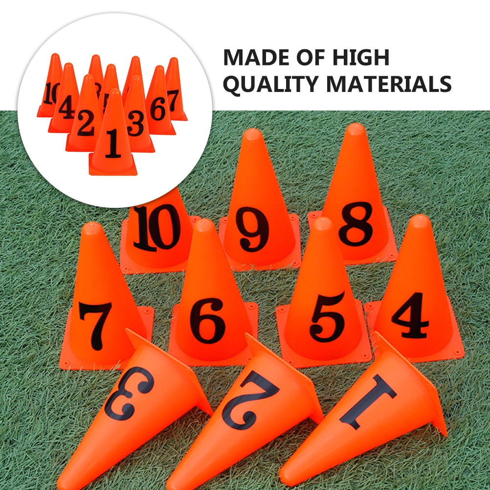 Worgeous Durable Marker Cones for Sports Training Bright Orange PE ...