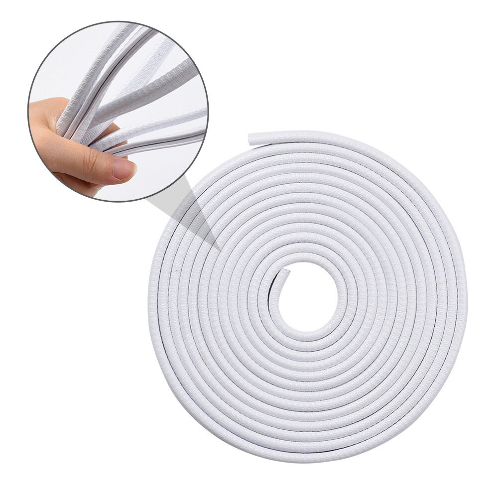 Worgeous Durable White PVC and Iron Car Door Guards Rubber Seal Strips ...