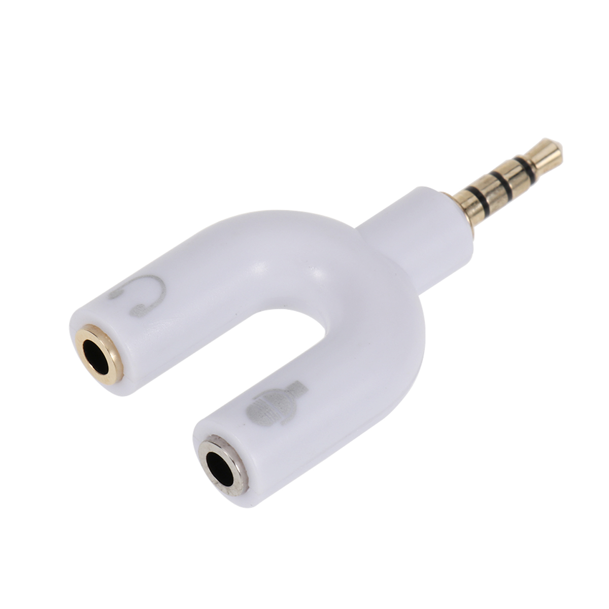 Worgeous Earphone Splitter U Shape 3.5mm Stereo Audio Jack Earphone ...