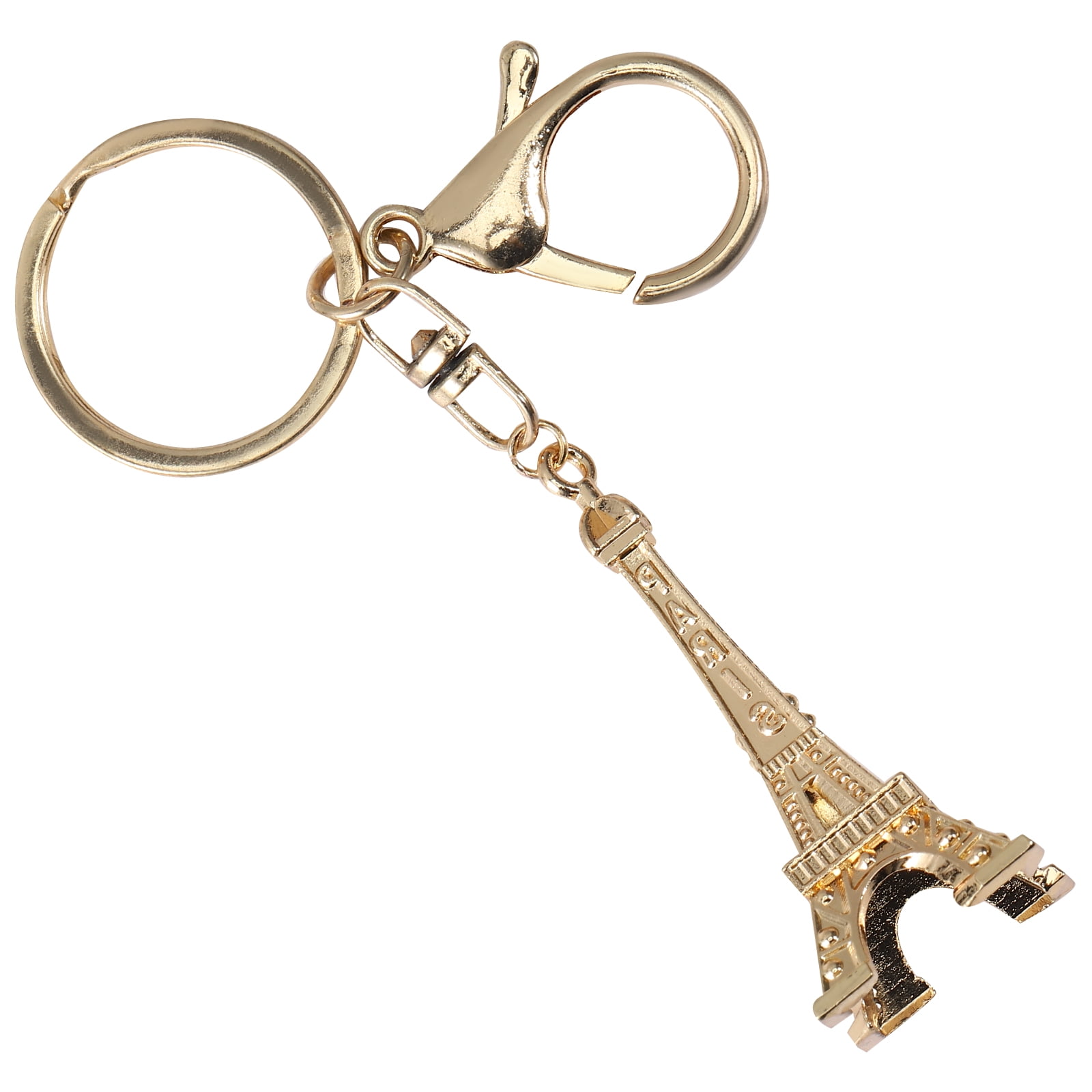 Eiffel Tower Shaped Keychain Made of Zinc Alloy Golden Color for ...