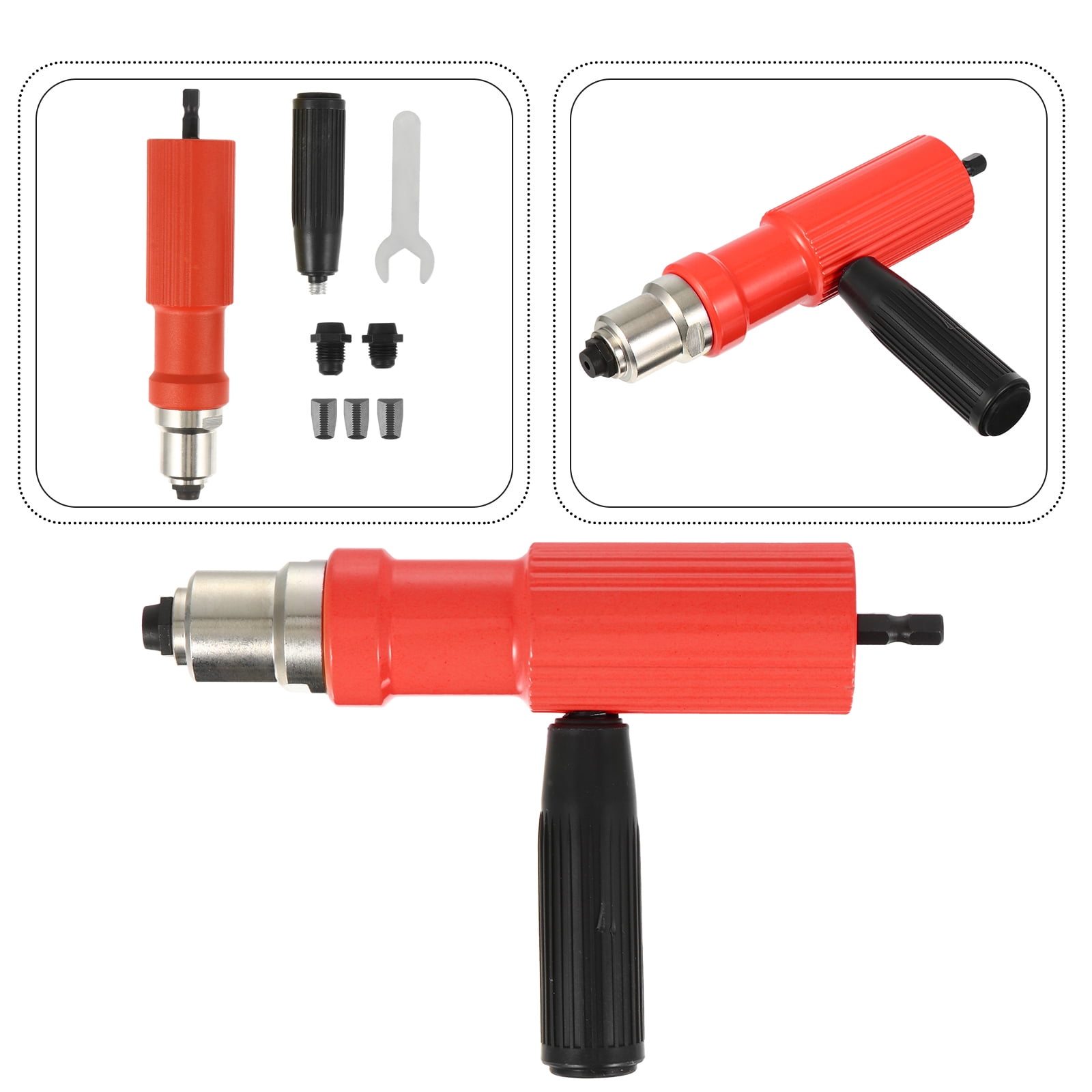 Worgeous Electric Rivet Nut Adaptor Drill Adapter Cordless Riveting ...