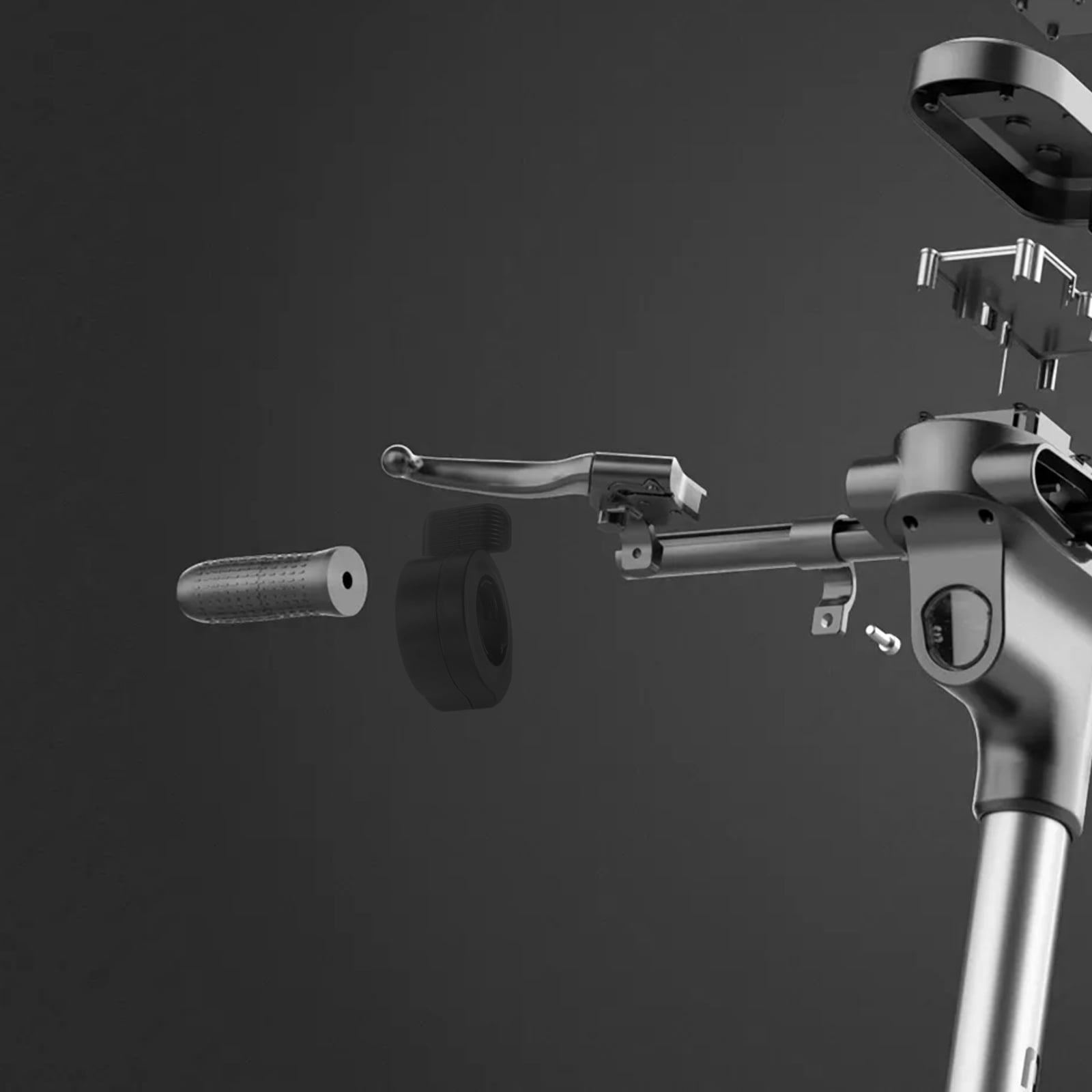 RENACLIPY Scooter Throttle Replacement, ABS, Black, Fast Acceleration ...