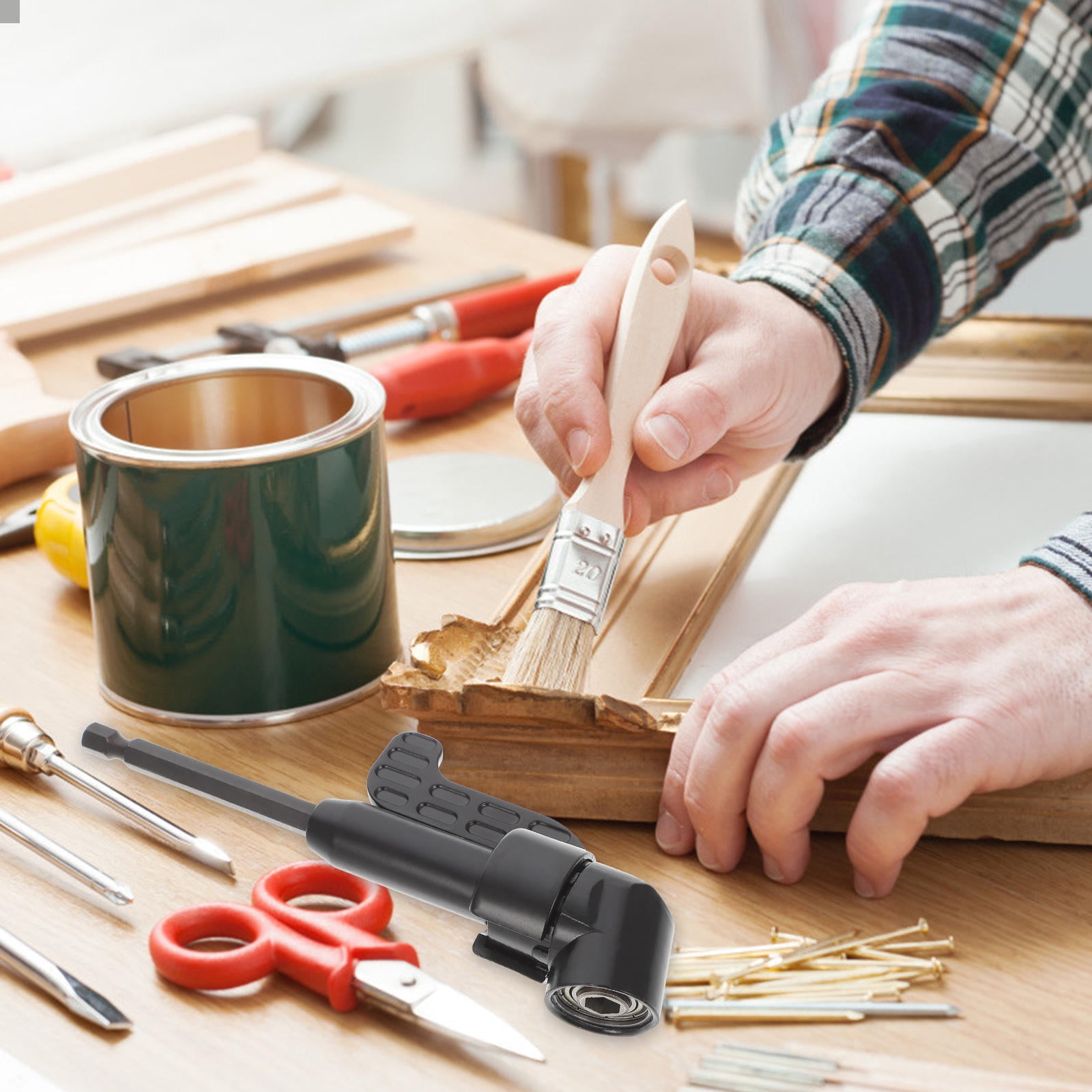 Worgeous Electric Screwdriver Bending Tool Ratchet Angle Corner Black ...