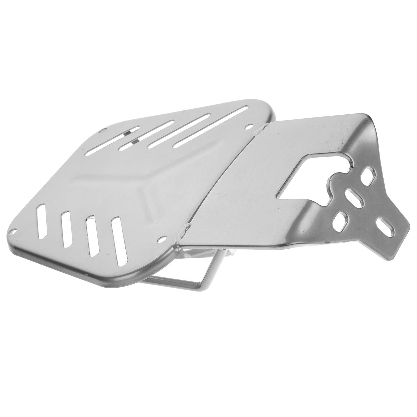 Worgeous Rear Luggage Rack Motorcycle Luggage Bracket Support Silver ...