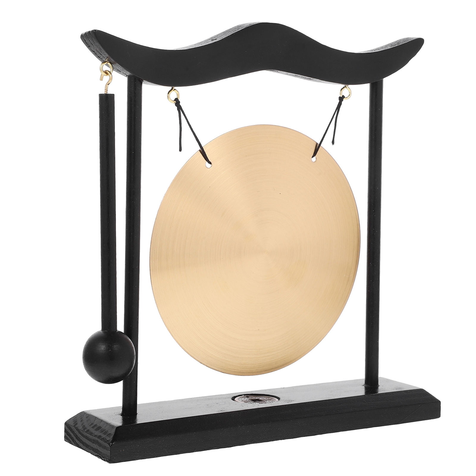 Worgeous Elegant Golden Copper Desktop Gong Decorative Centerpiece for ...