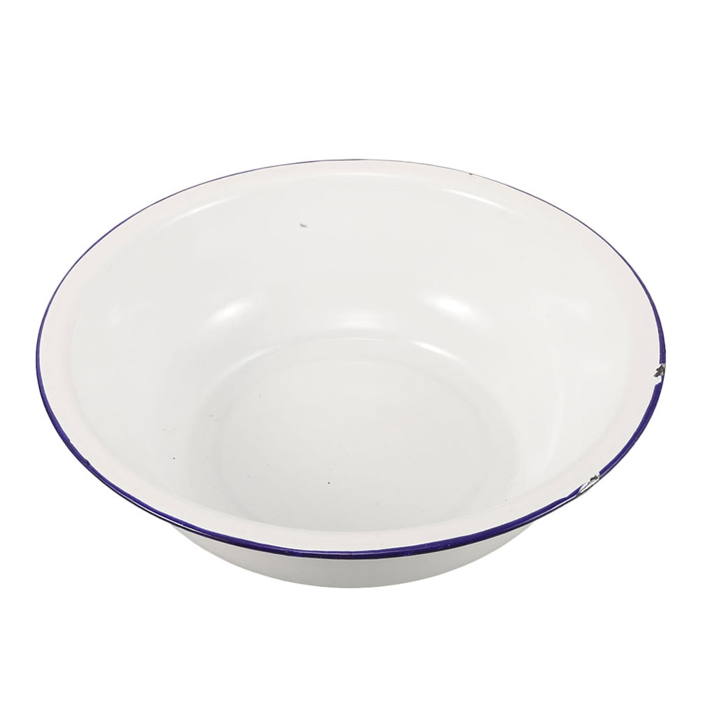 Worgeous Enamel Basin For Foot Soaking And Laundry Portable Foot Bath ...