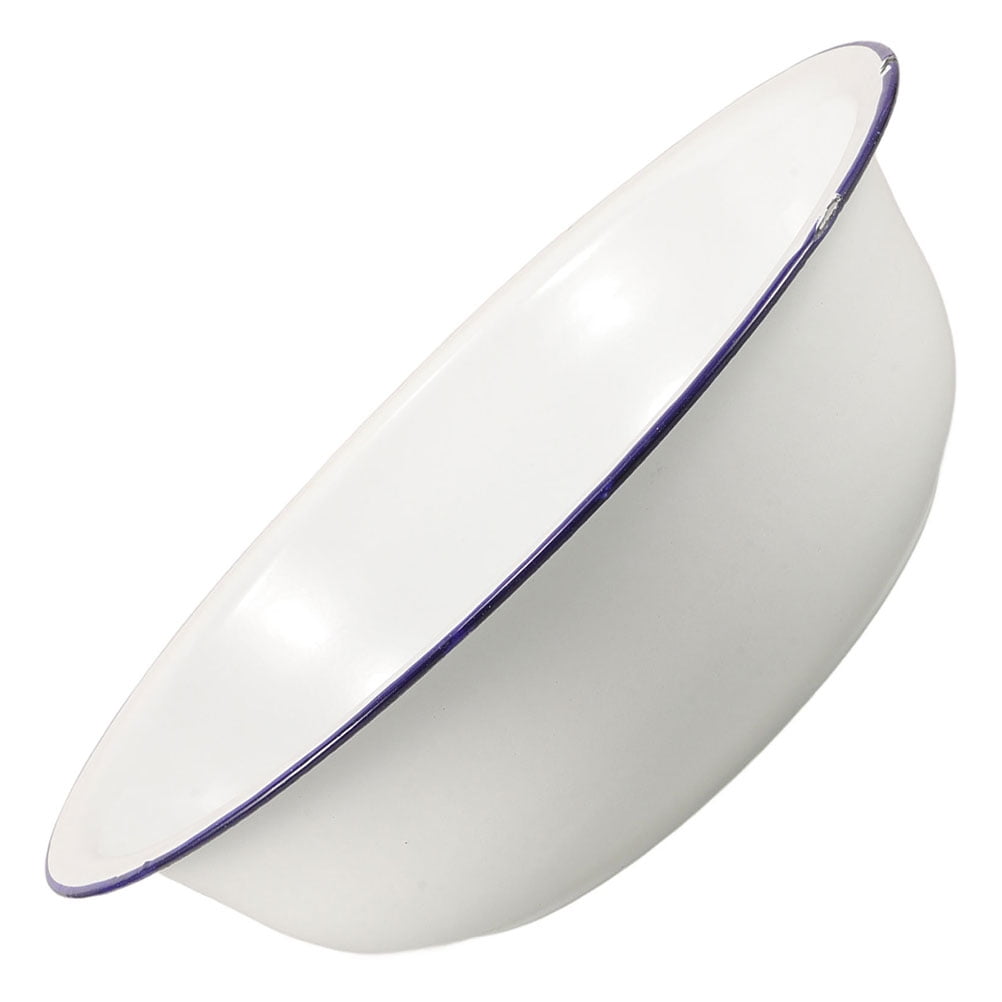 Worgeous Enamel Wash Basin Enamel Mixing Bowl 32cm Foot Soaking Basin ...