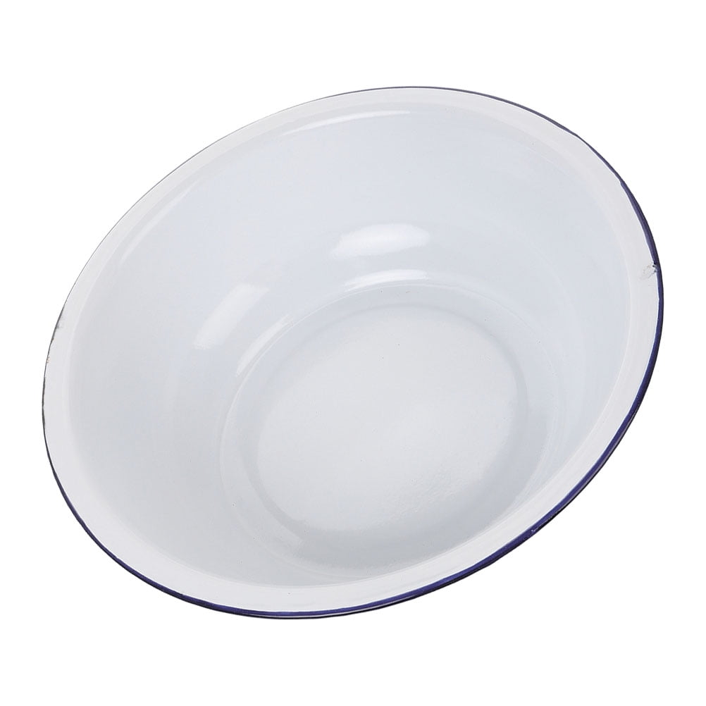 Worgeous Enamel Wash Basin Vintage Enamelware Mixing Bowl Large ...