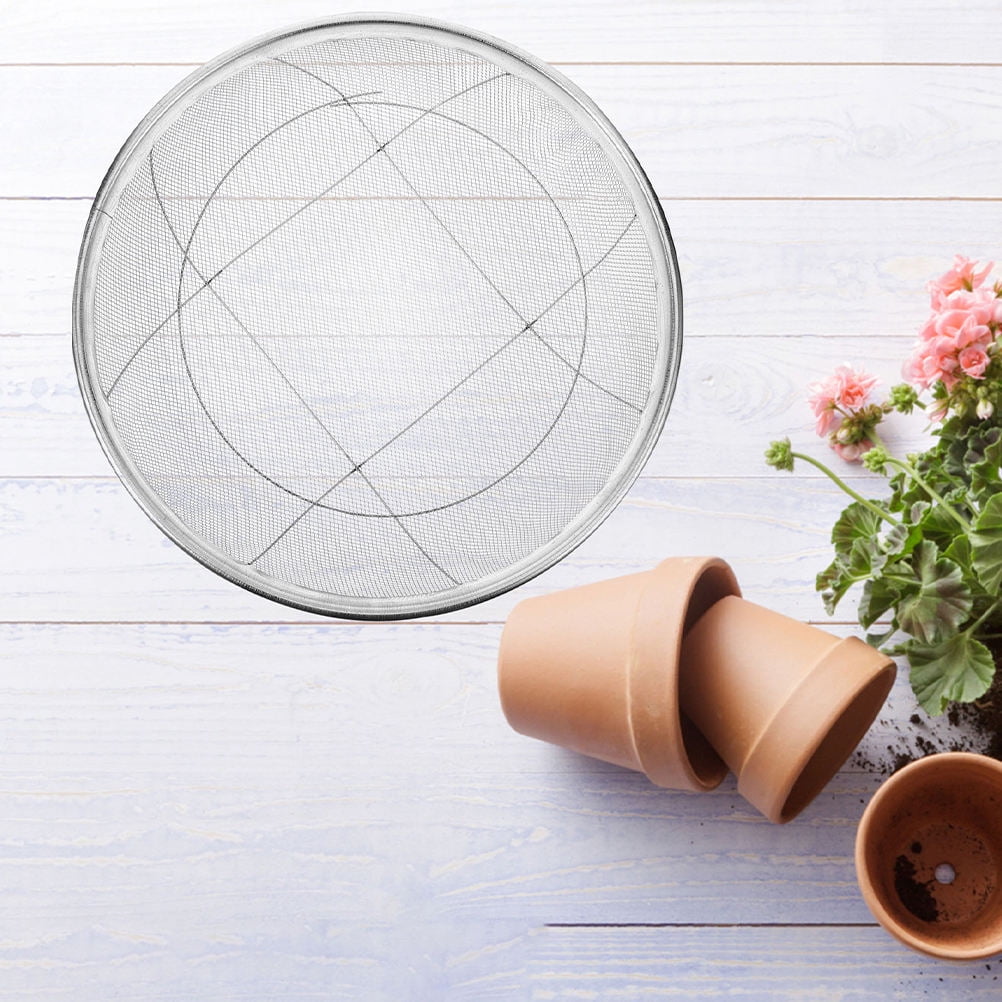 Worgeous FRCOLOR 1 Set Garden Soil Sifter Stainless Steel Sieve Manual ...