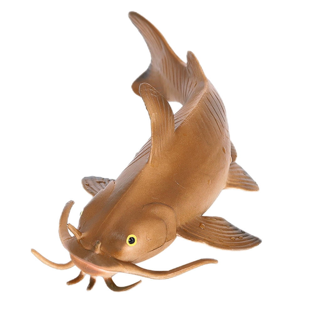 Worgeous Fake Catfish Model Plastic Toy Portable Container Kids ...