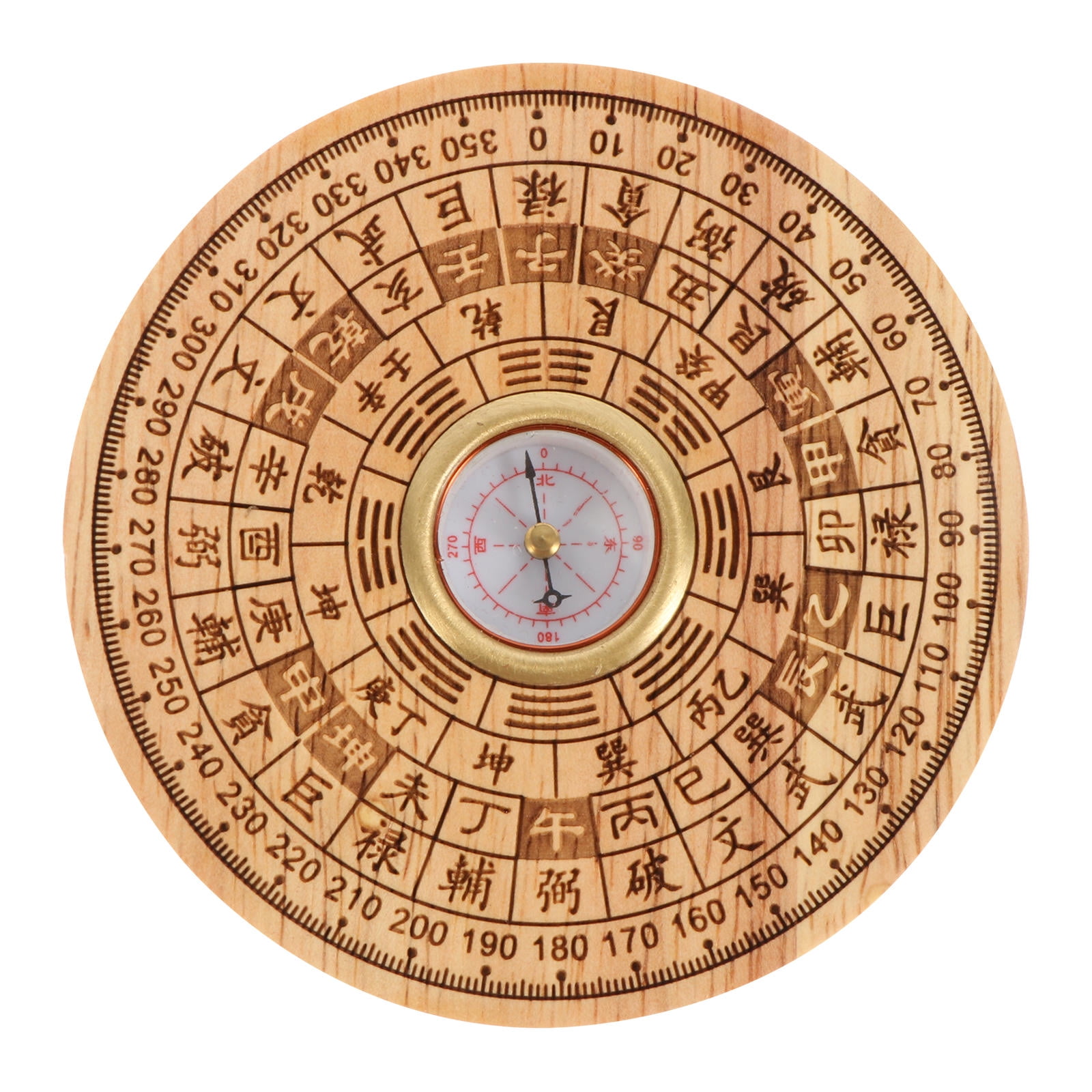 Worgeous Feng Shui Compass with Traditional Markings and Degree Scale ...